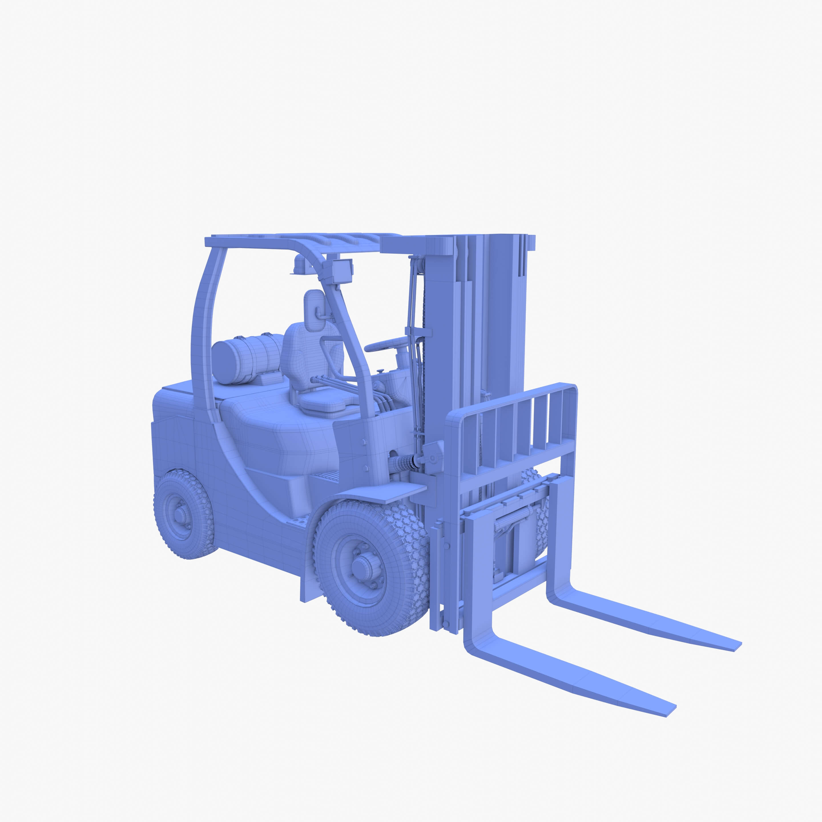 Forklift spm V1 - 3D Model by dragosburian