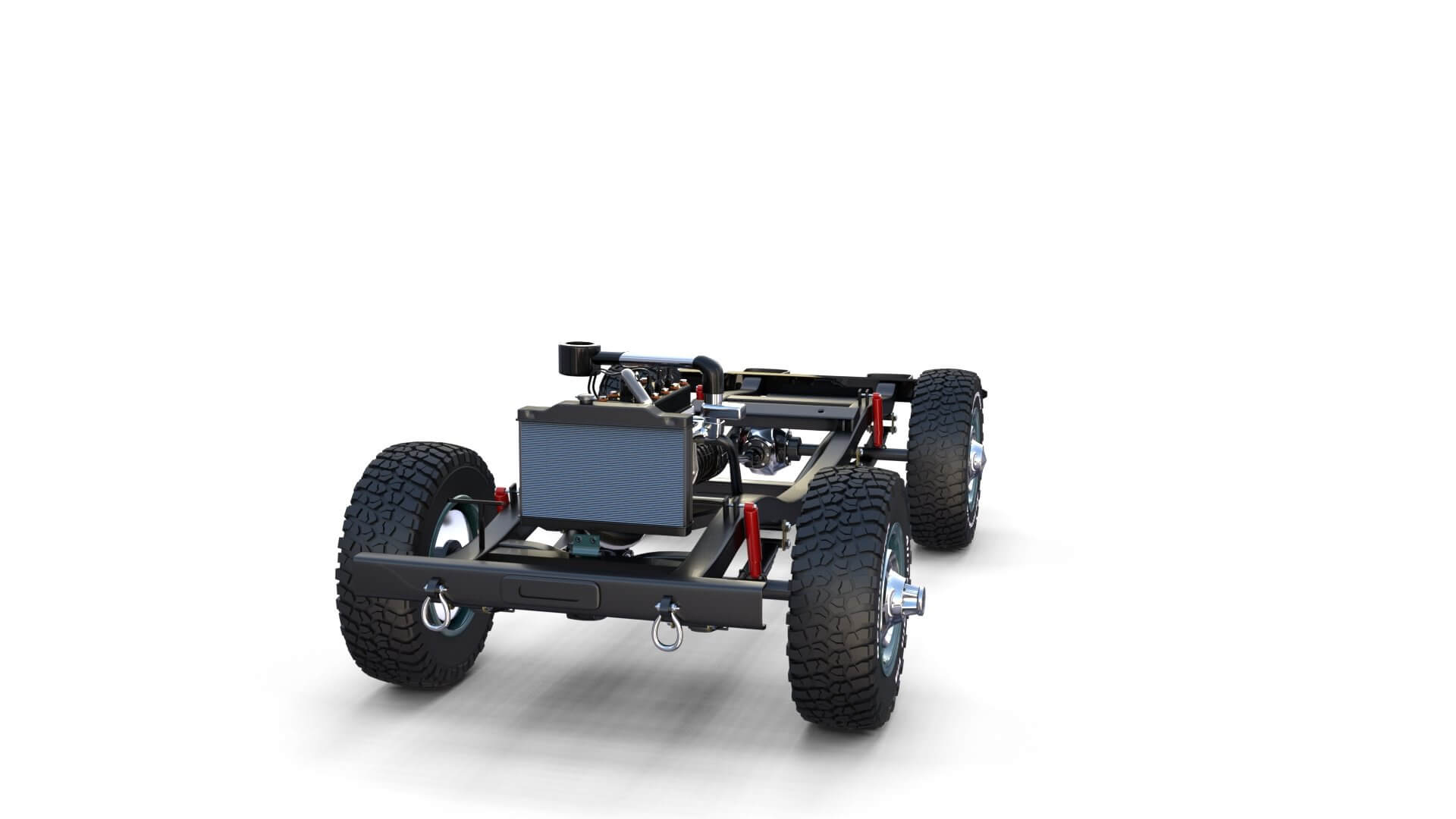 Full Offroad Vehicle Chassis - 3D Model by dragosburian