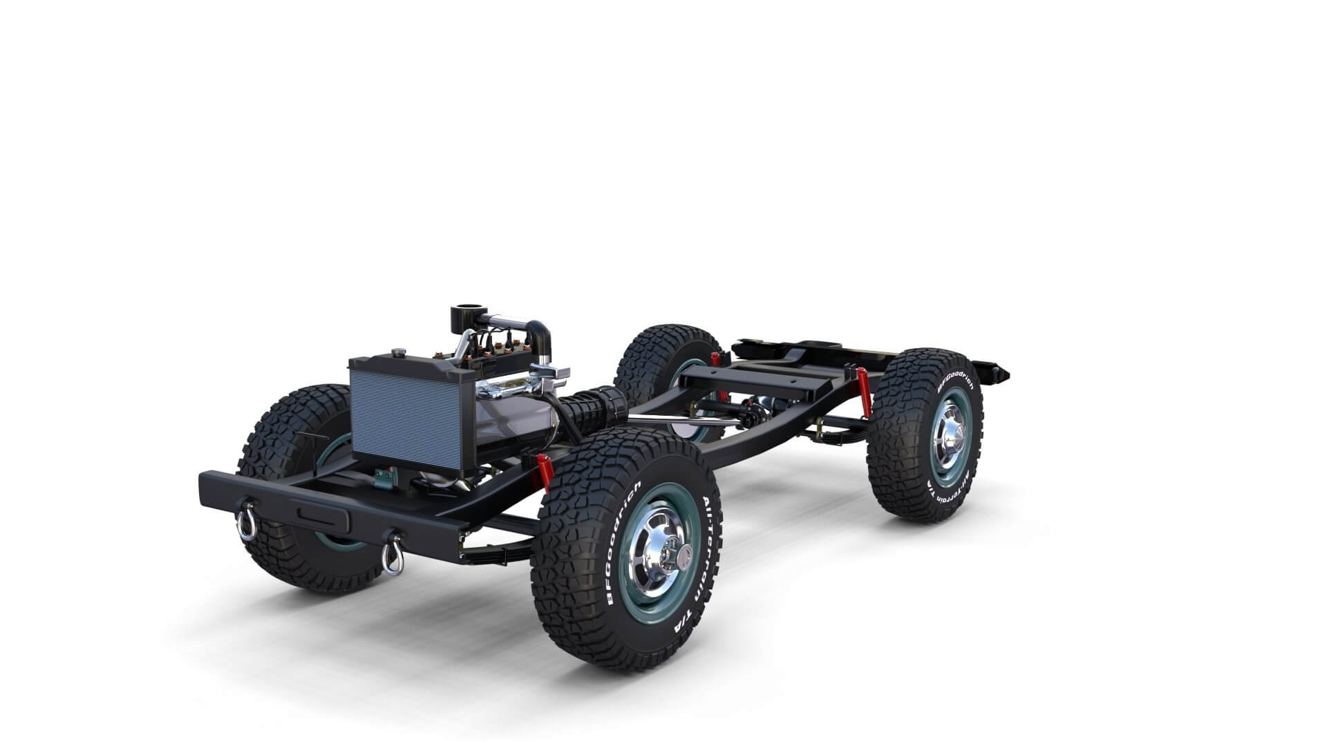 Full Offroad Vehicle Chassis - 3D Model by dragosburian