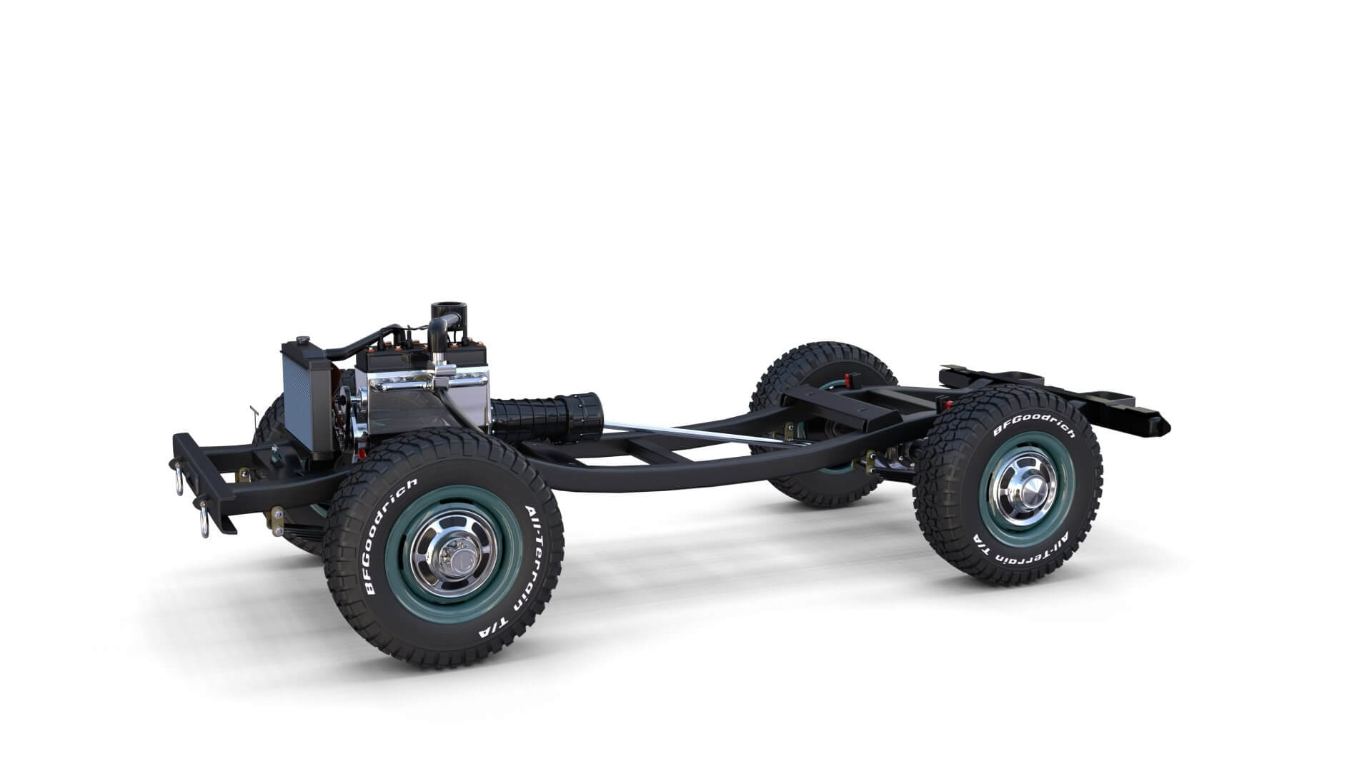 Full Offroad Vehicle Chassis - 3D Model by dragosburian