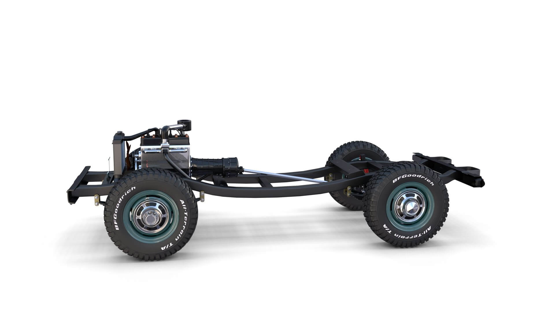 Full Offroad Vehicle Chassis - 3D Model by dragosburian