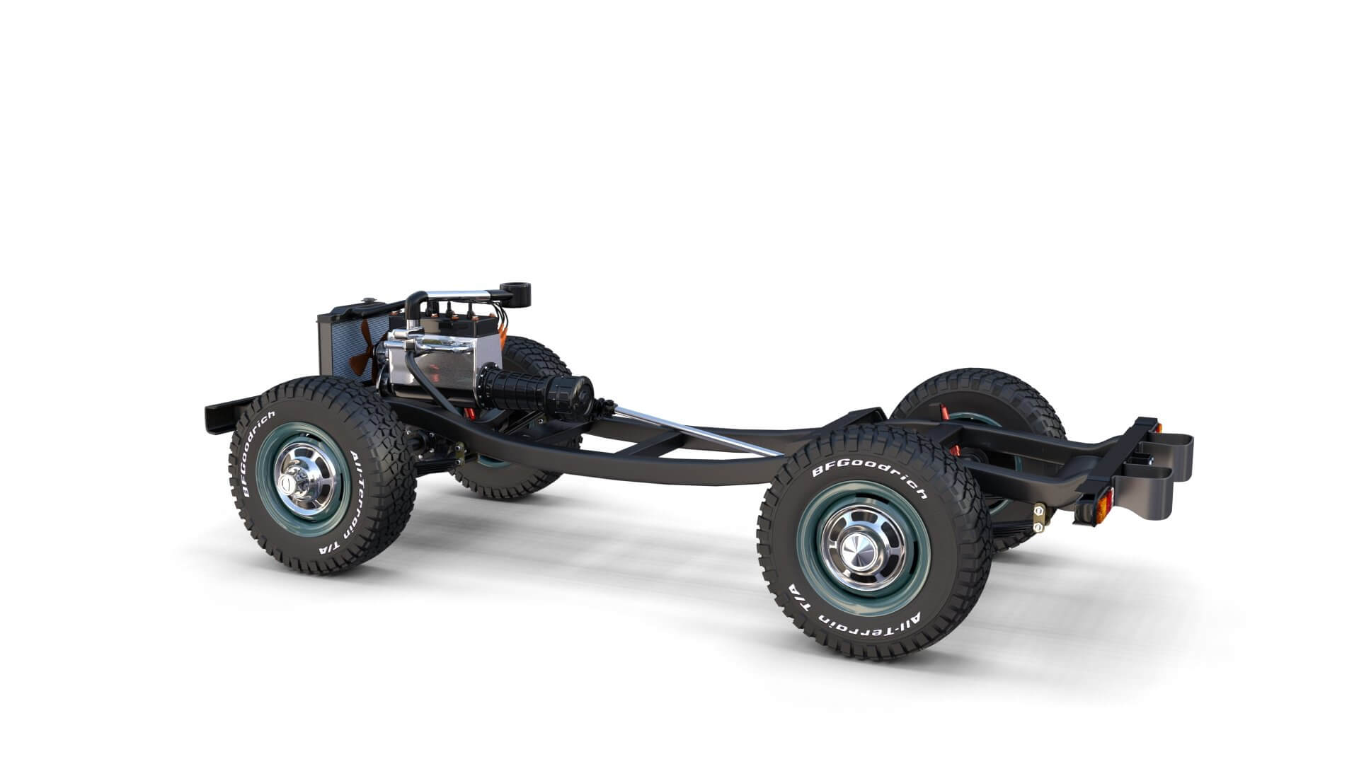Full Offroad Vehicle Chassis - 3D Model by dragosburian
