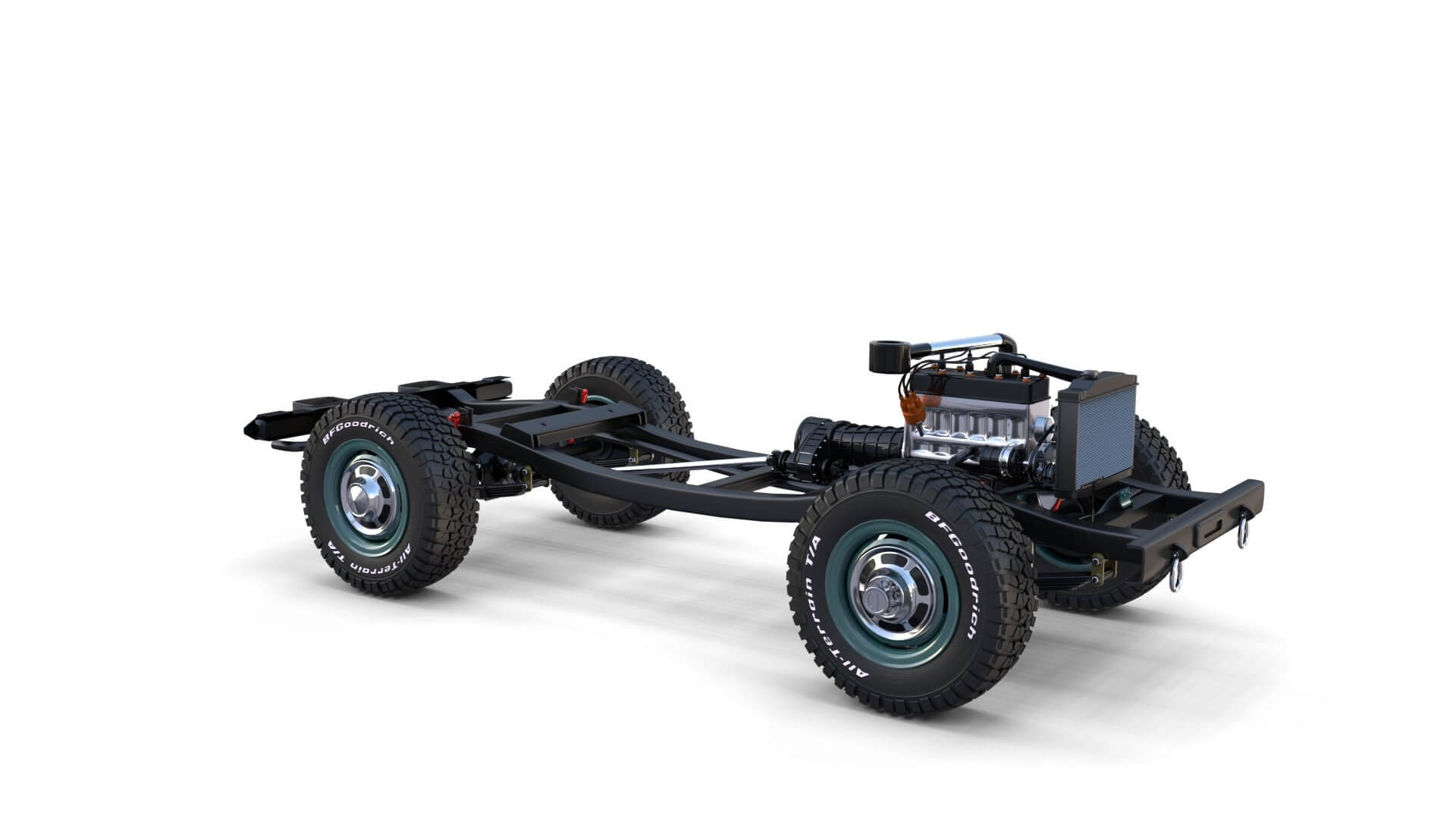 Full Offroad Vehicle Chassis - 3D Model by dragosburian