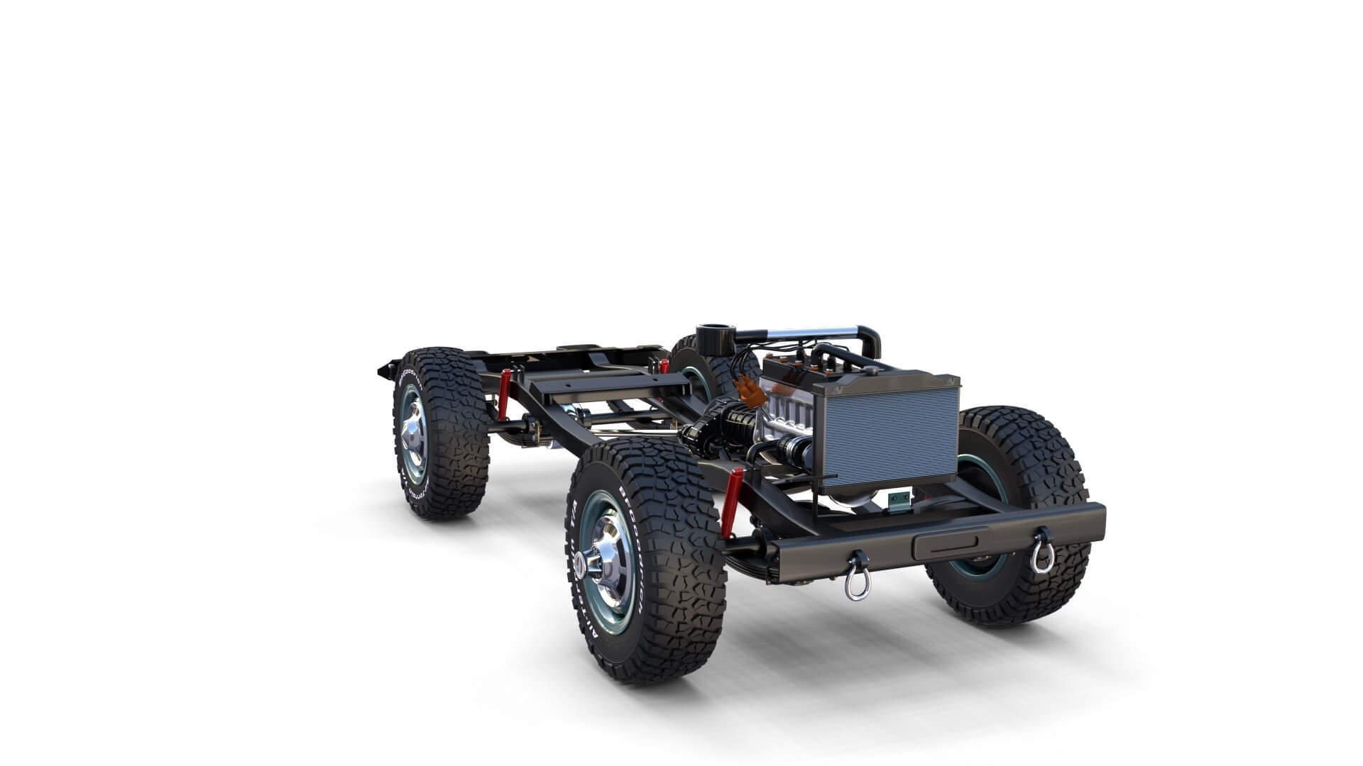 Full Offroad Vehicle Chassis - 3D Model by dragosburian