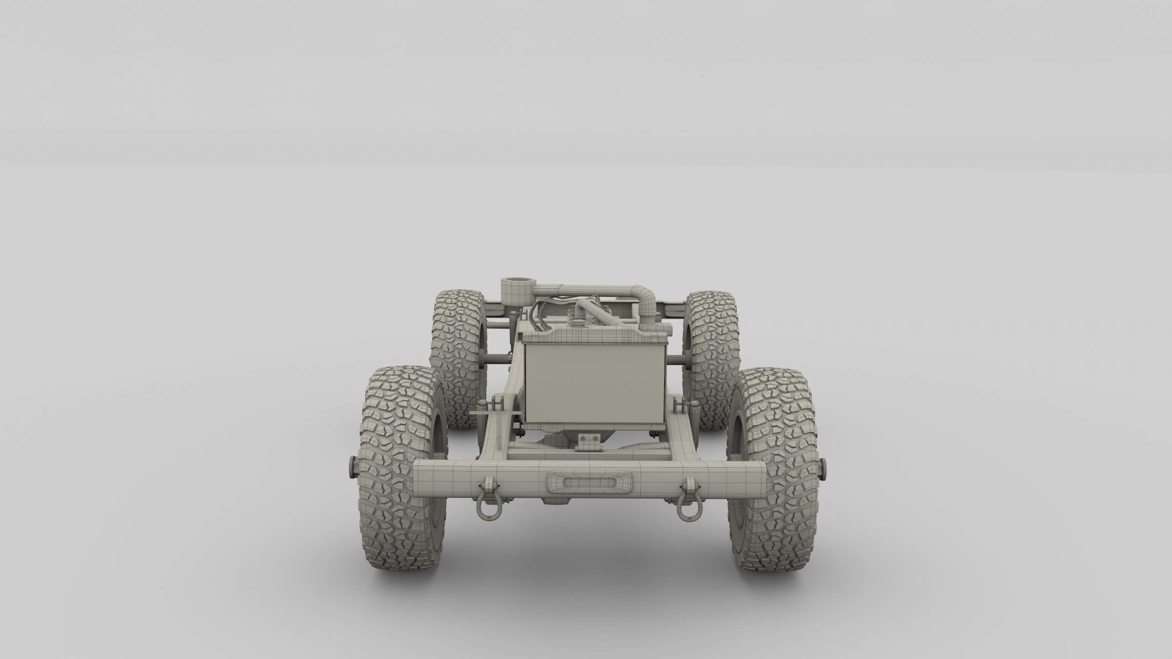 Full Offroad Vehicle Chassis - 3D Model by dragosburian
