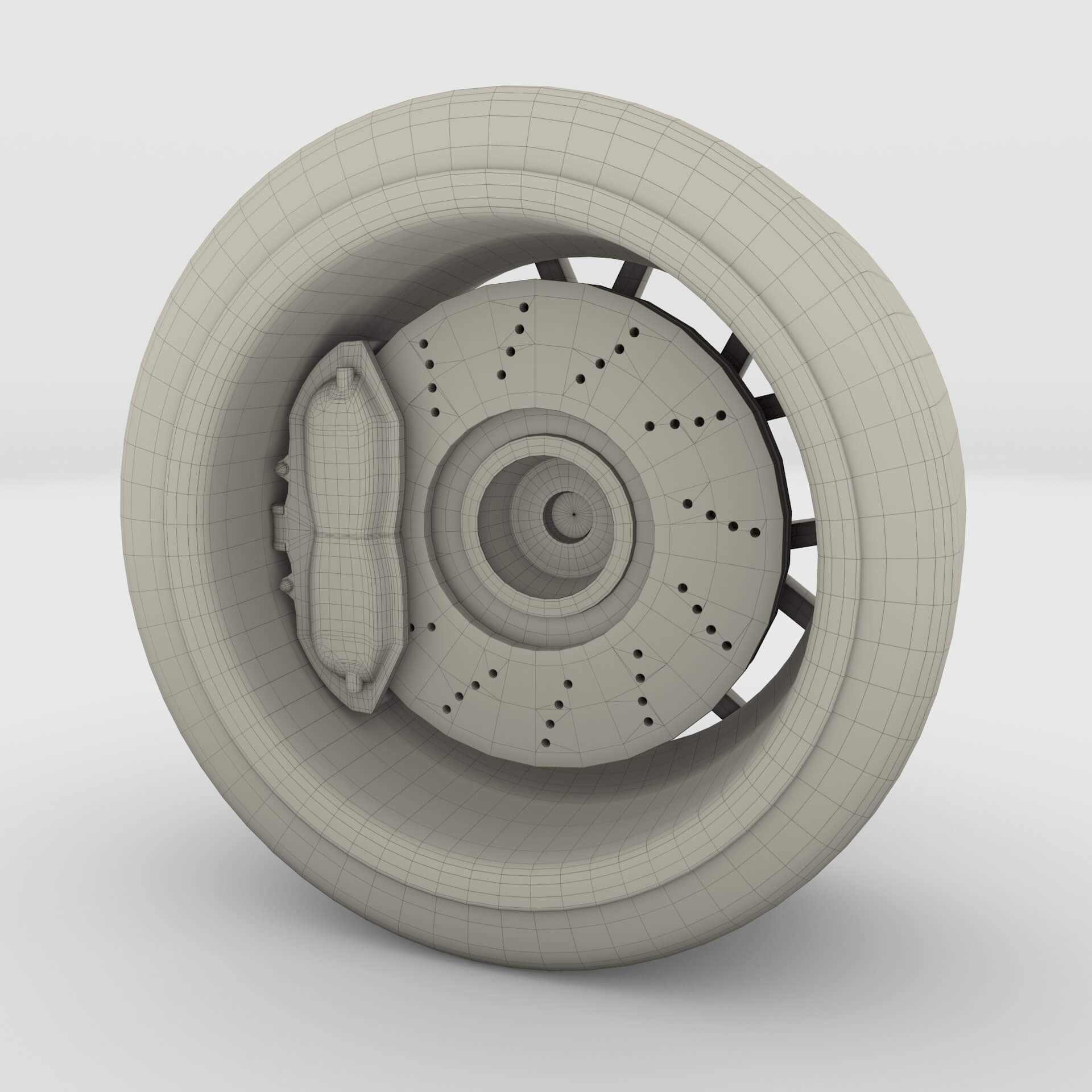 Full Tesla Roadster Wheel - 3D Model by dragosburian