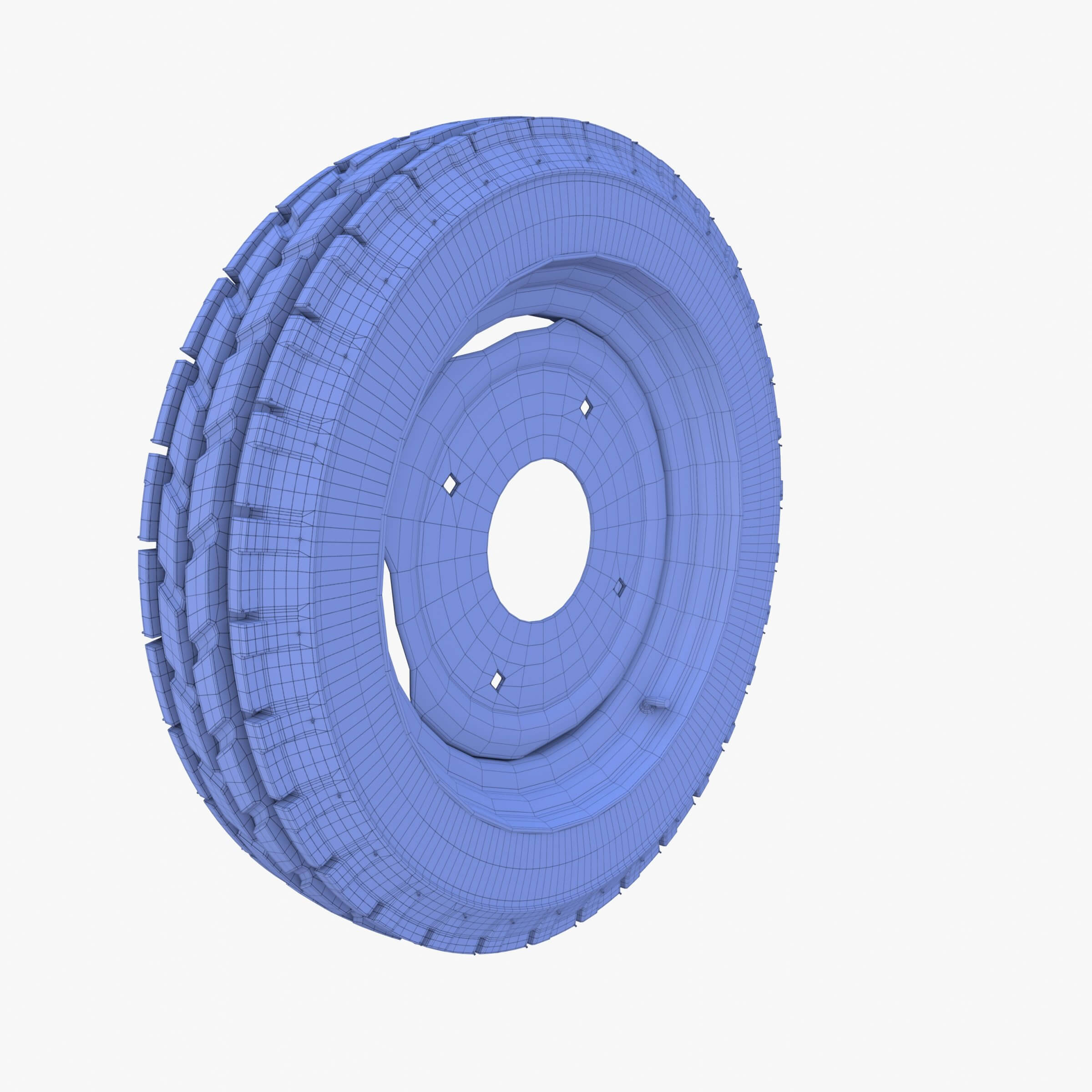 Full Tractor Wheel V1 - 3D Model by dragosburian