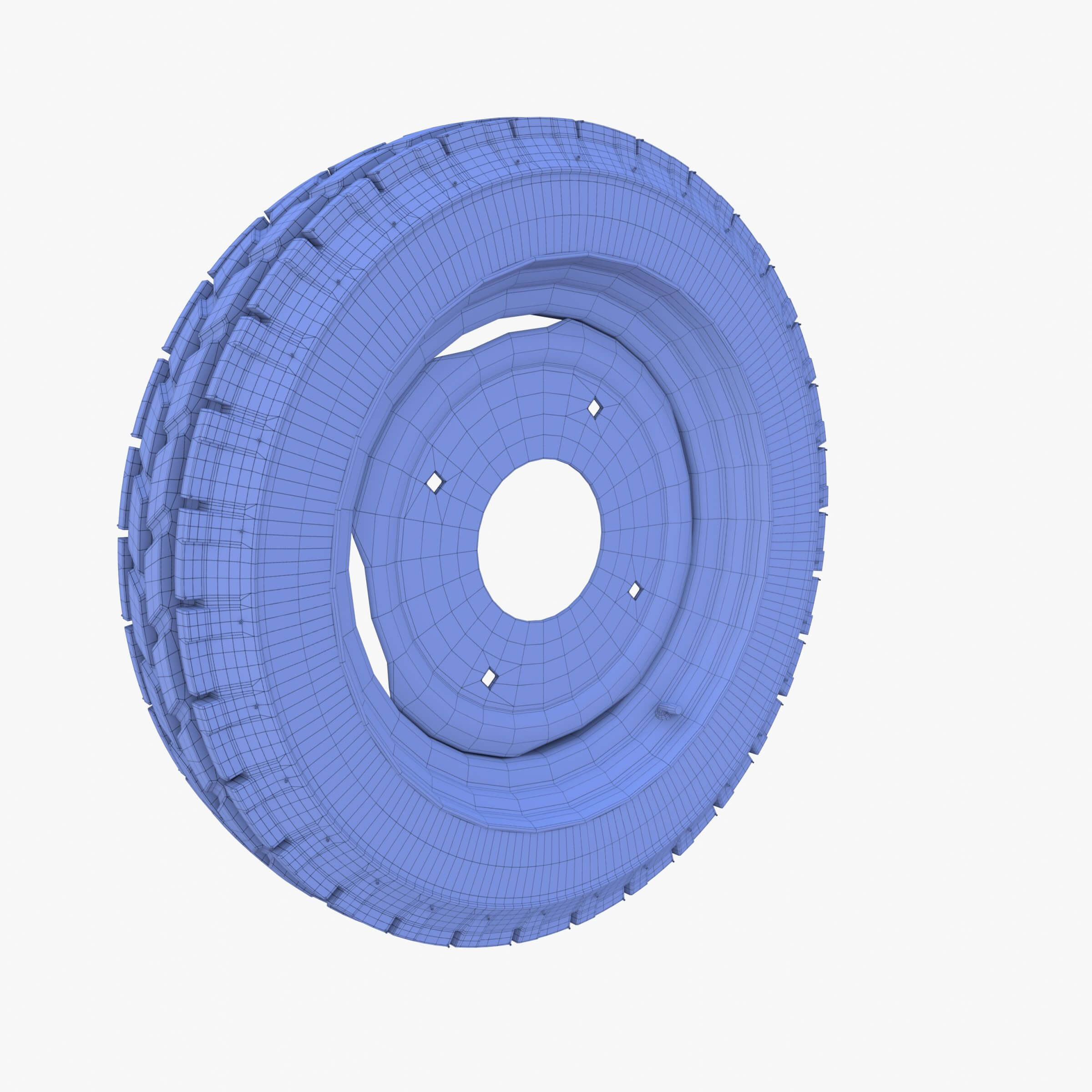 Full Tractor Wheel V1 - 3D Model by dragosburian