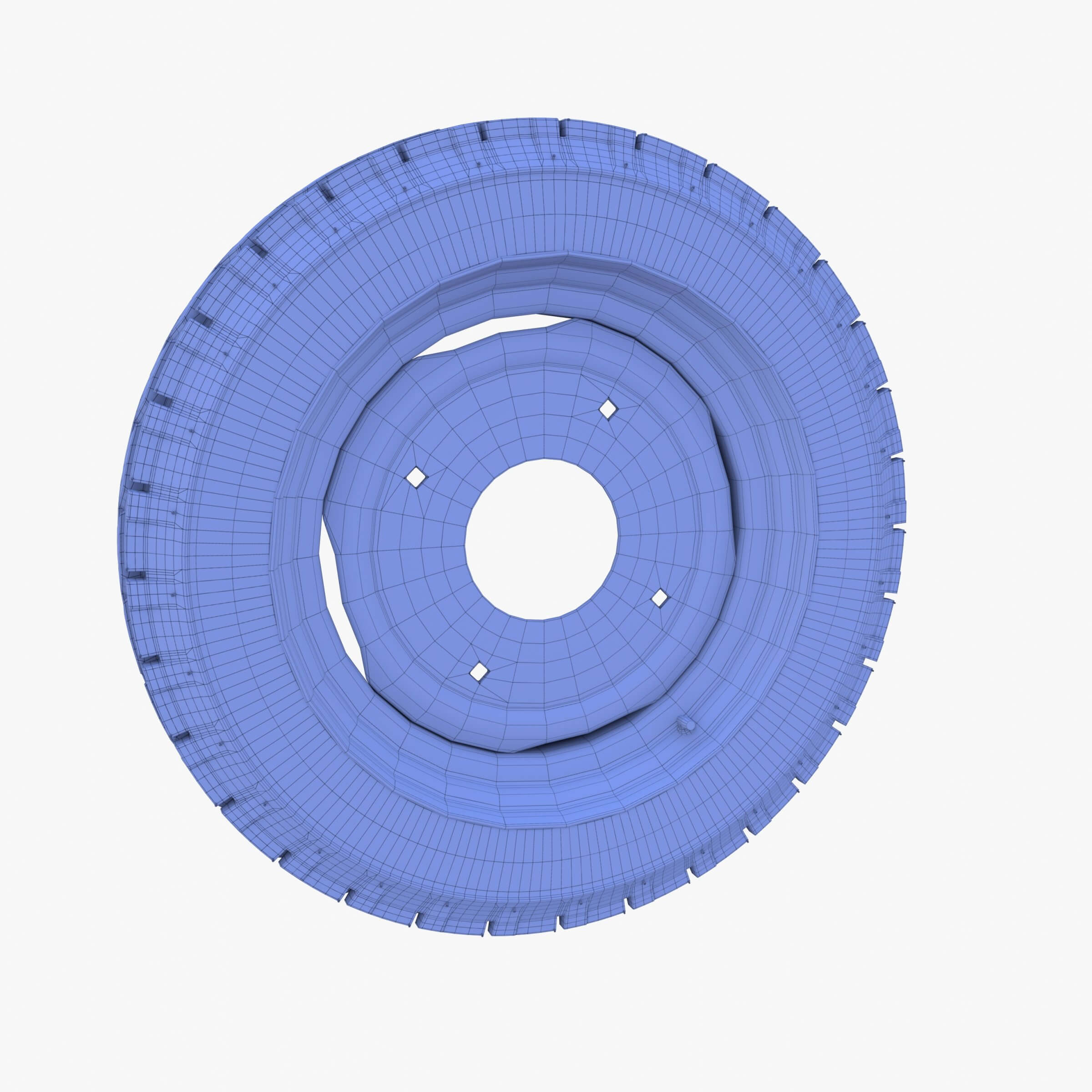 Full Tractor Wheel V1 - 3D Model by dragosburian