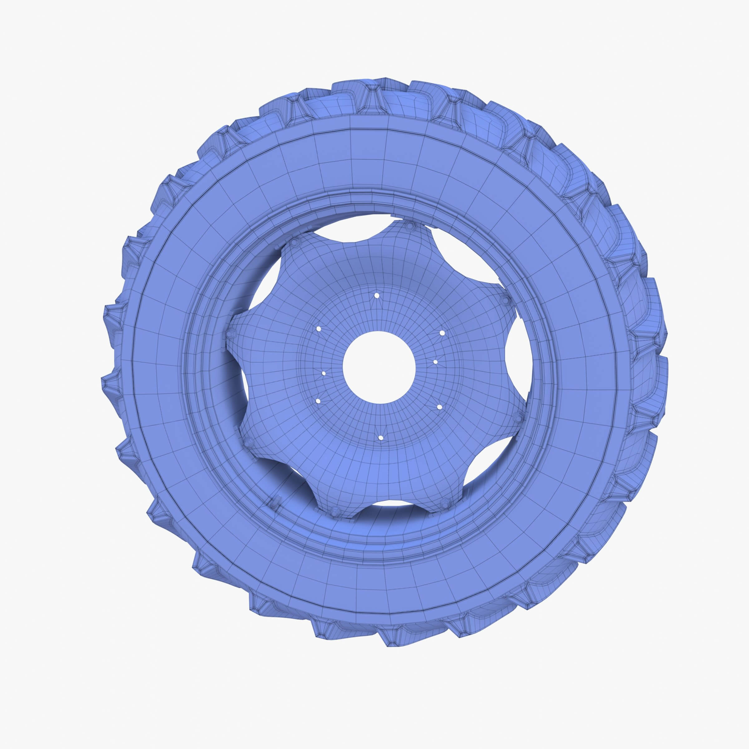 Full Tractor Wheel V2 - 3D Model by dragosburian