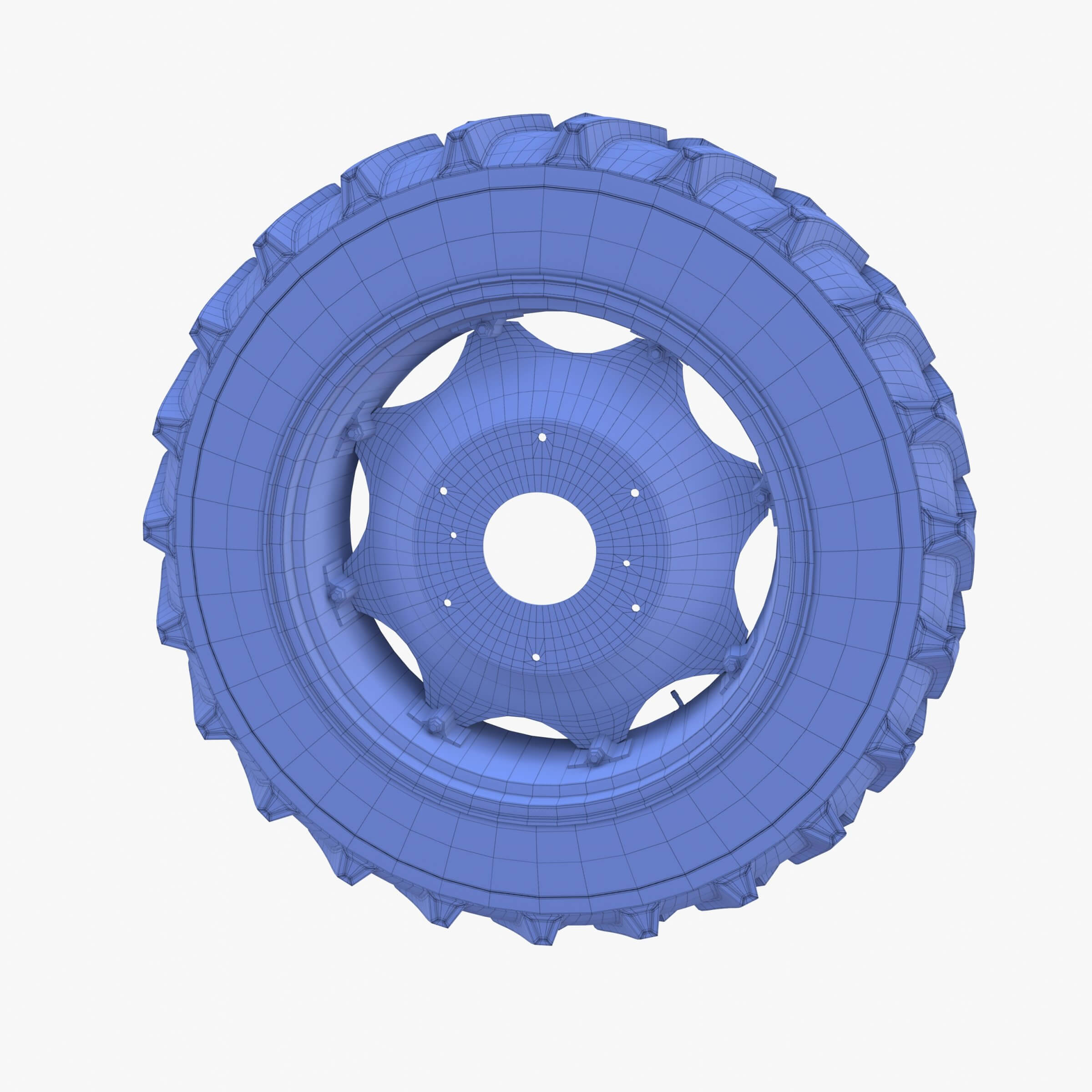 Full Tractor Wheel V2 - 3D Model by dragosburian