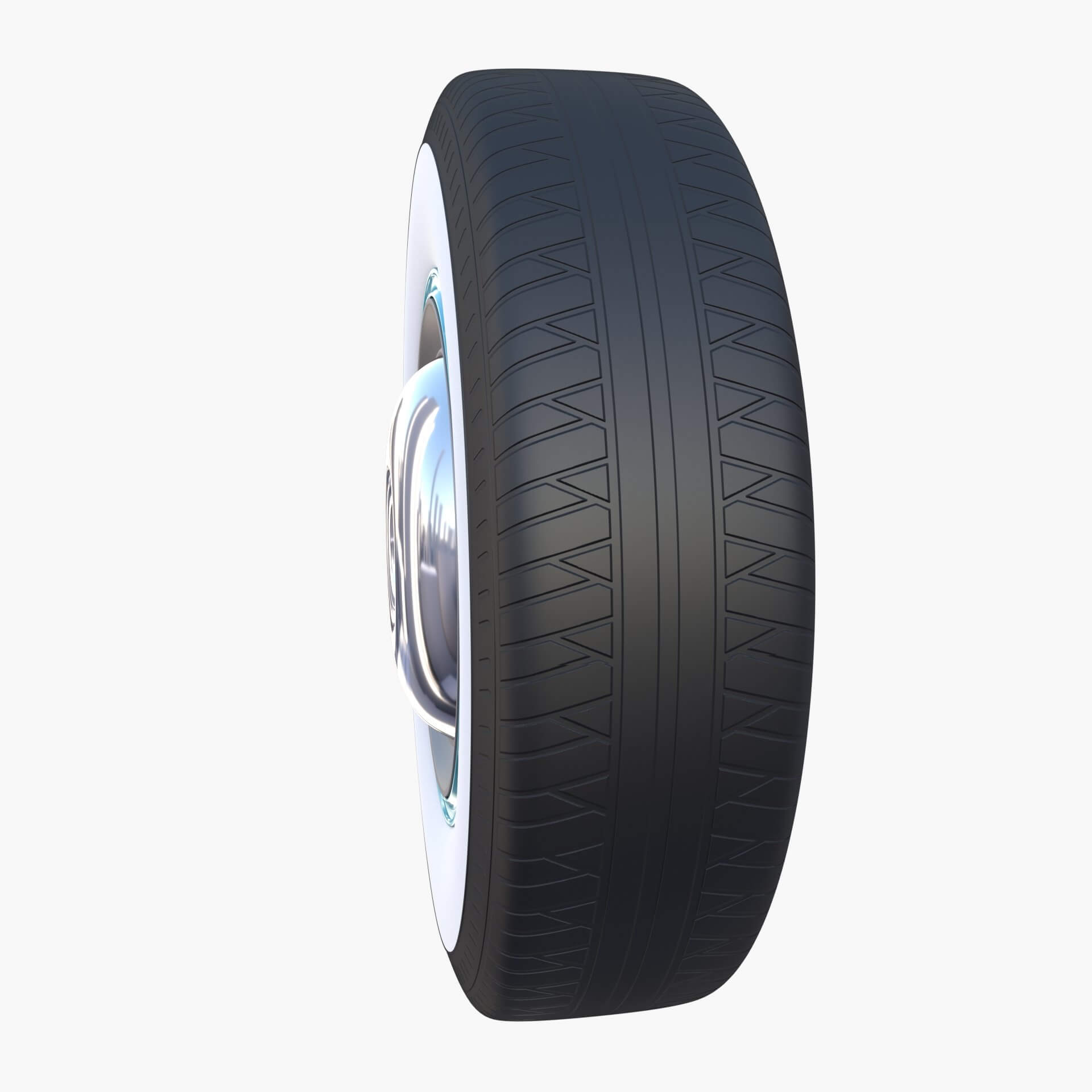 Generic 40s Car Wheel - 3D Model by dragosburian