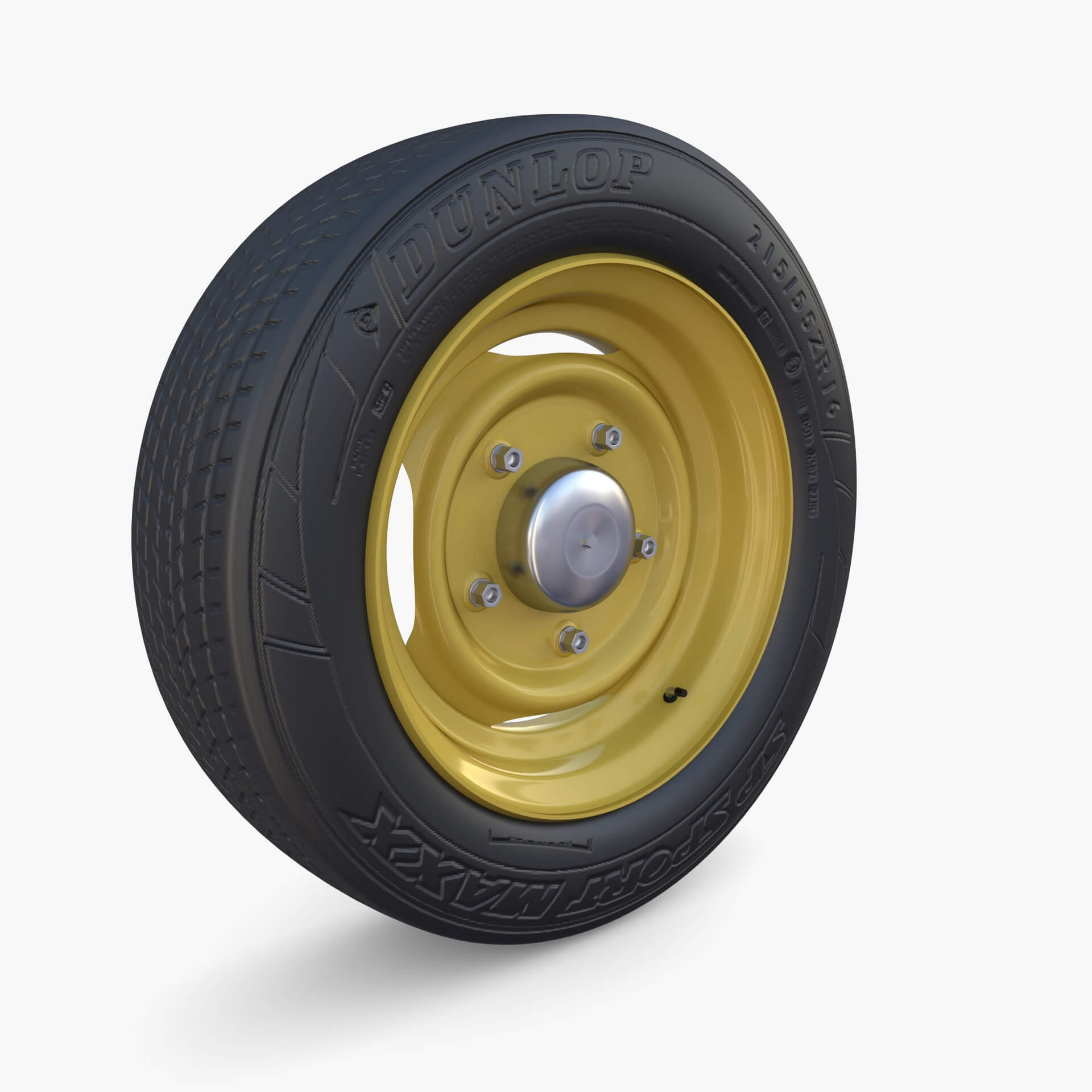 Generic 40s Van Wheel - 3D Model by dragosburian