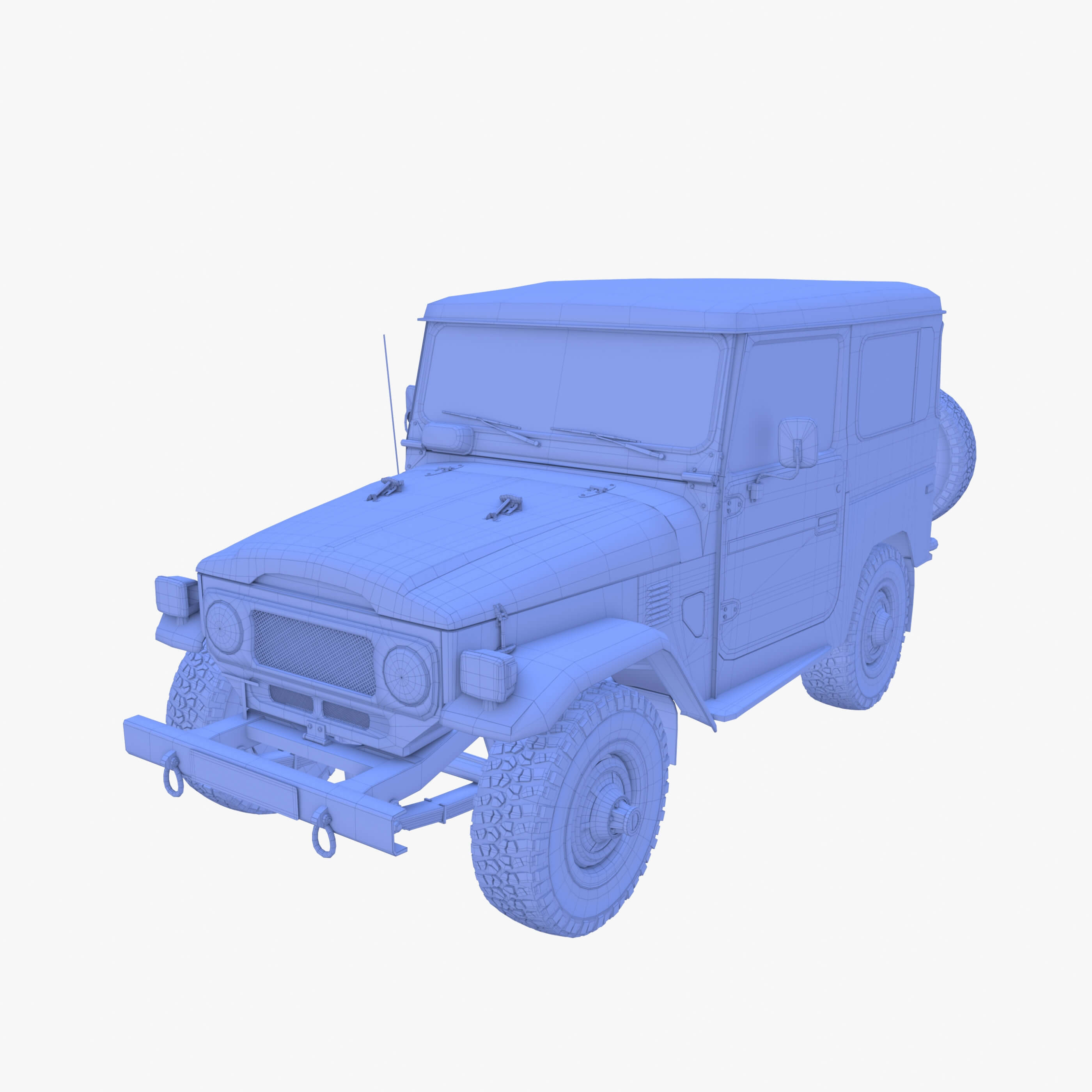 Generic 4x4 Car V1 - 3D Model by dragosburian