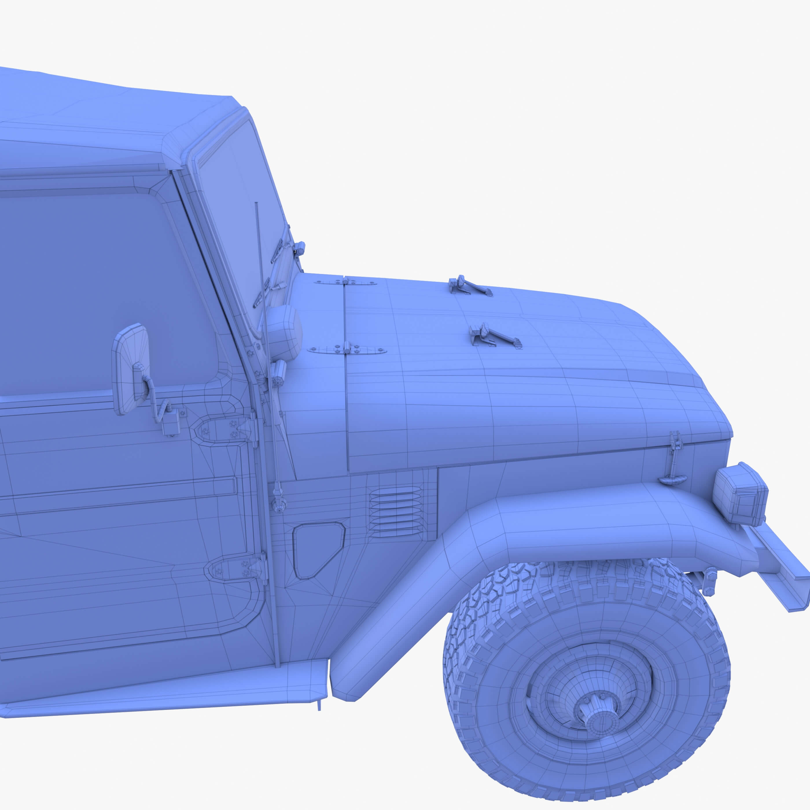 Generic 4x4 Car V2 - 3D Model by dragosburian