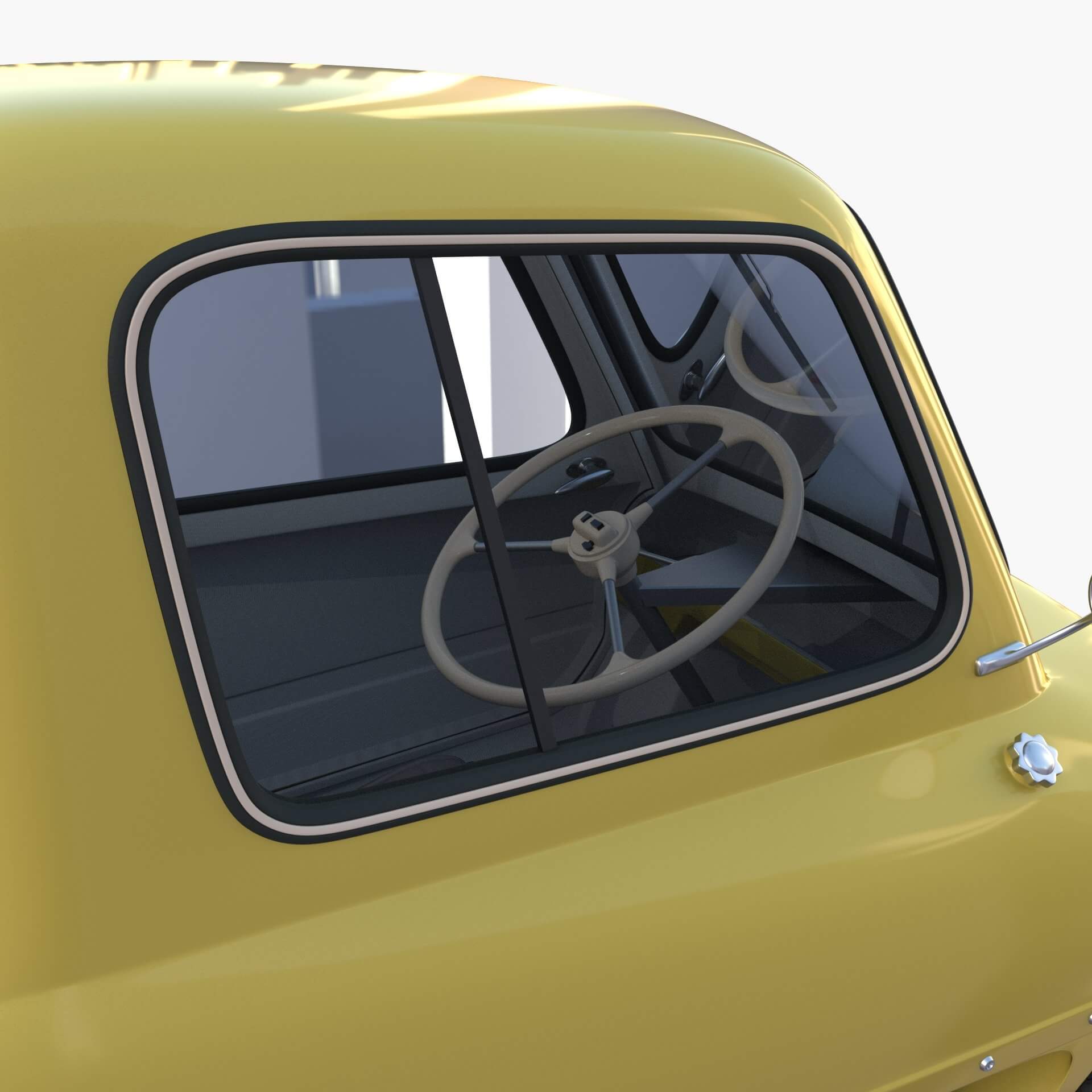 Generic 50cc Microcar with Interior and Chassis - 3D Model by dragosburian