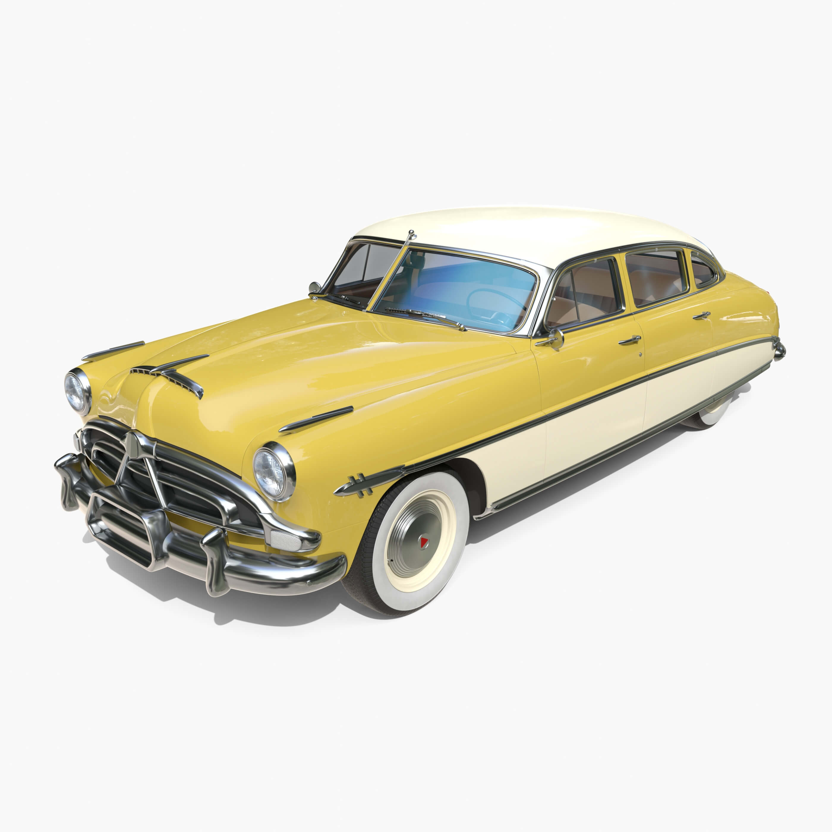 Generic 50S Sedan With Interior - 3D Model by dragosburian