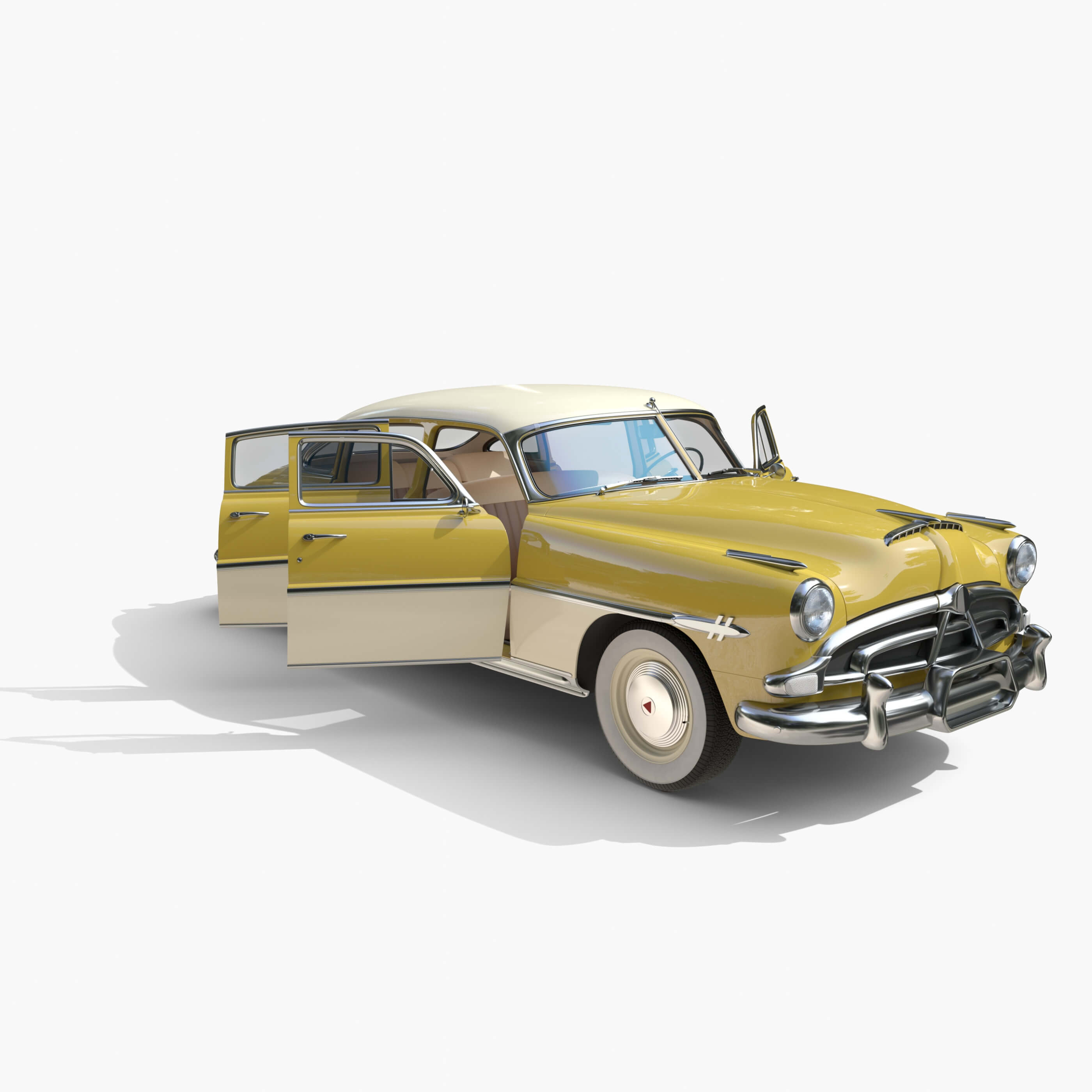 Generic 50S Sedan With Interior - 3D Model by dragosburian