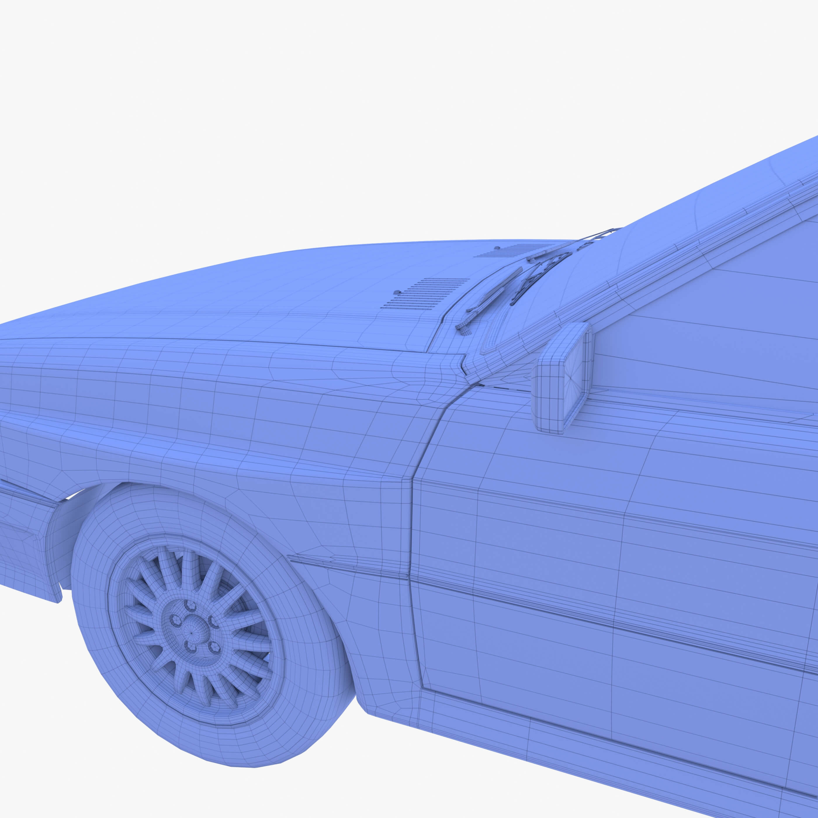 Generic 80s Coupe With Interior - 3D Model by dragosburian