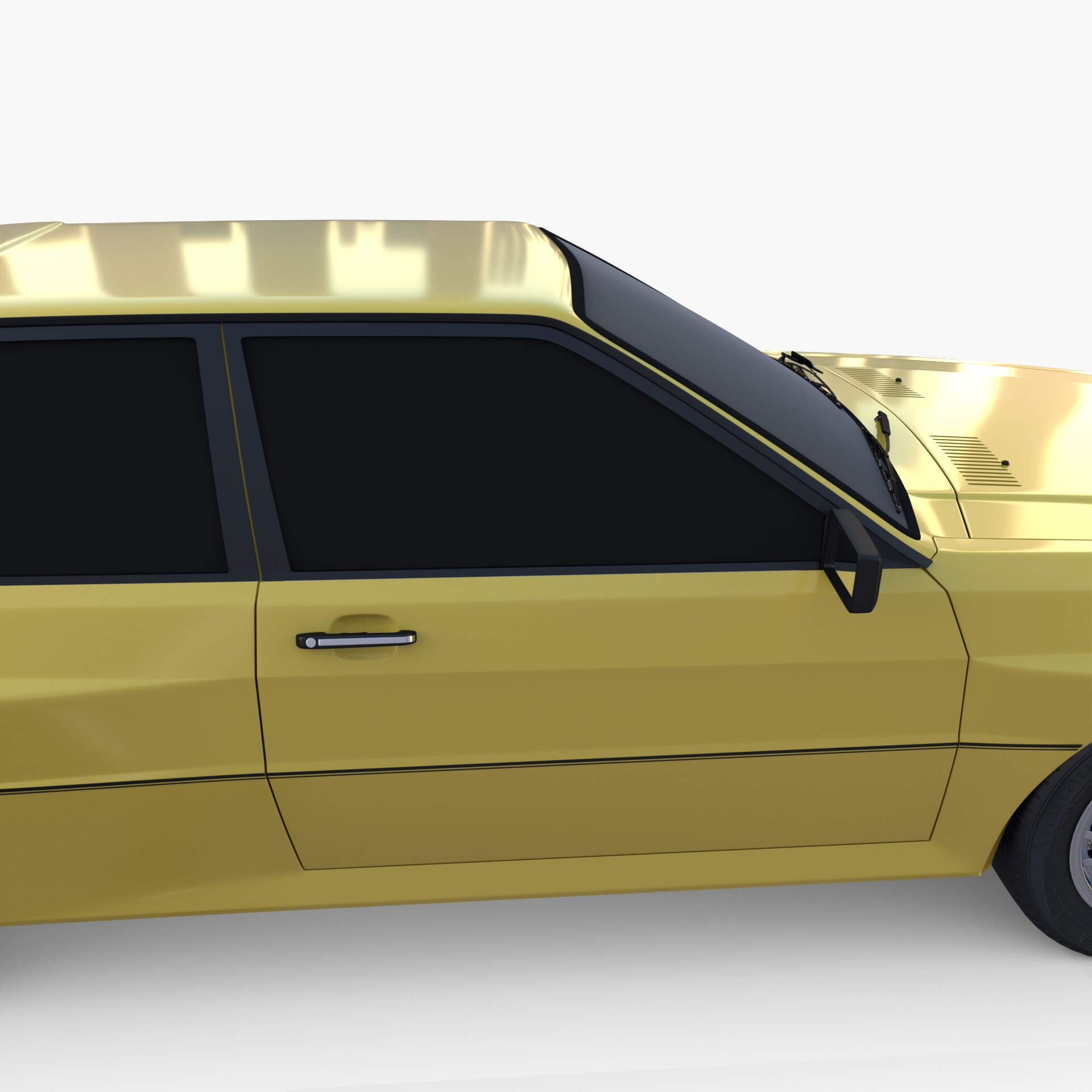 Generic 80s Coupe - 3D Model by dragosburian