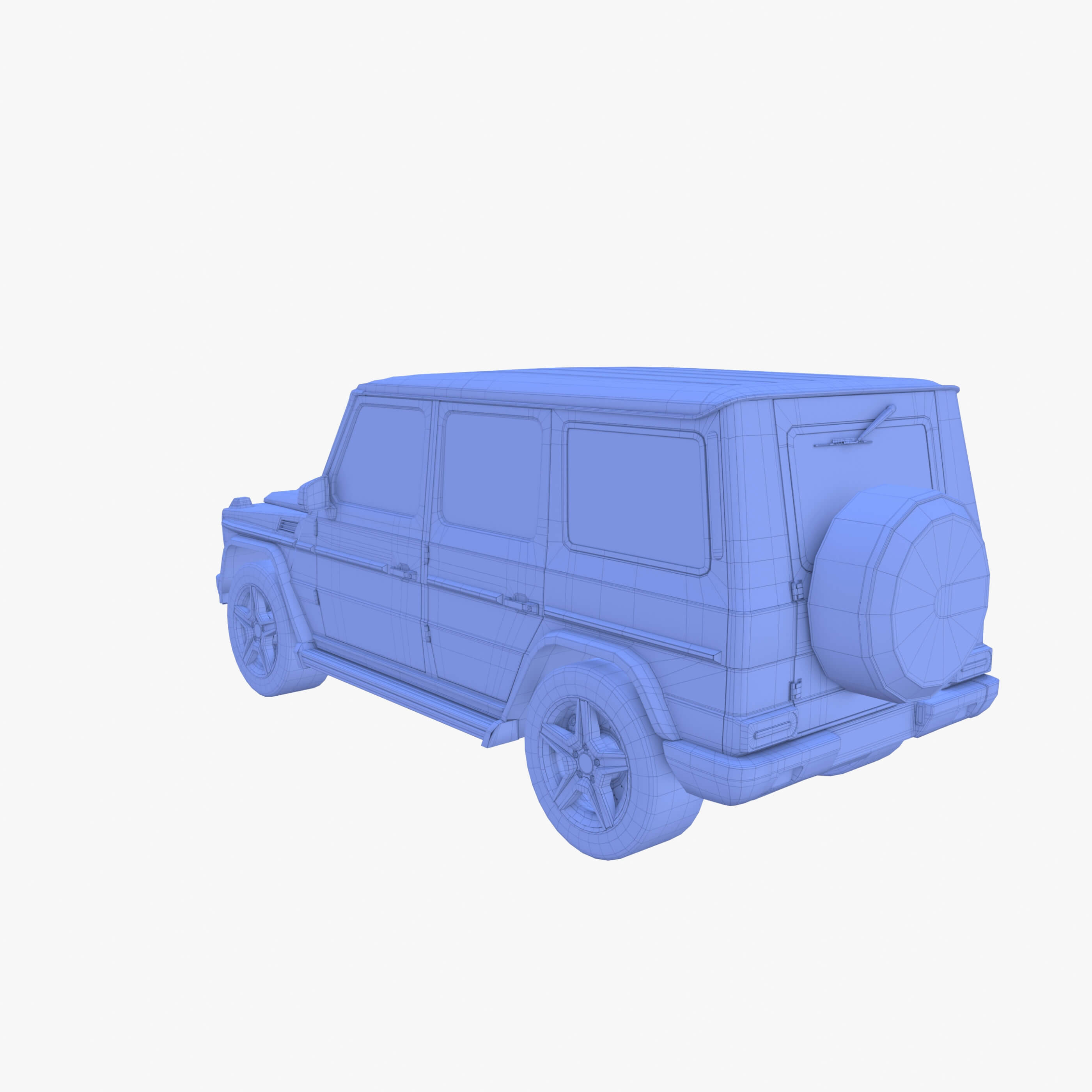 Generic Luxury SUV With Interior - 3D Model by dragosburian