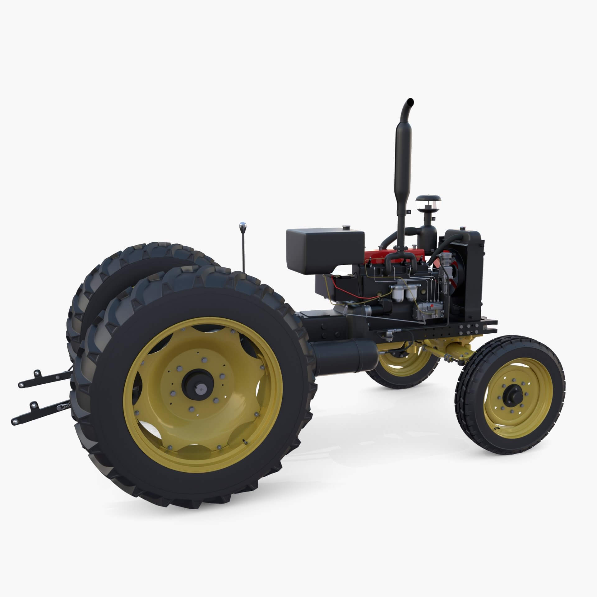 Generic Tractor V1 - 3D Model by dragosburian