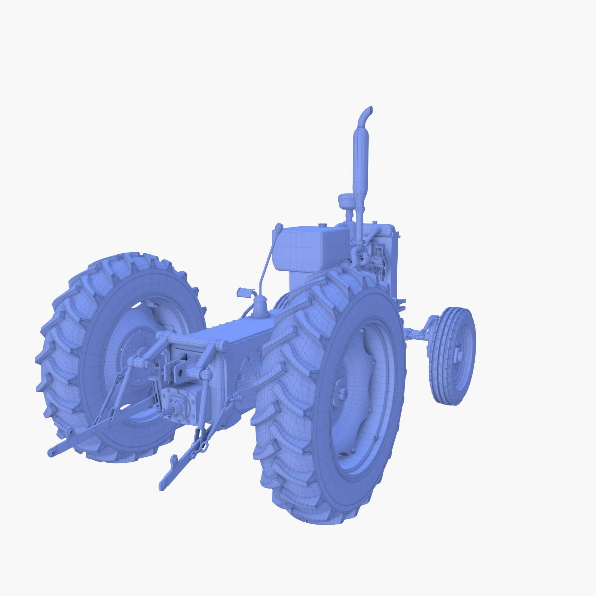 Generic Tractor V1 - 3D Model by dragosburian