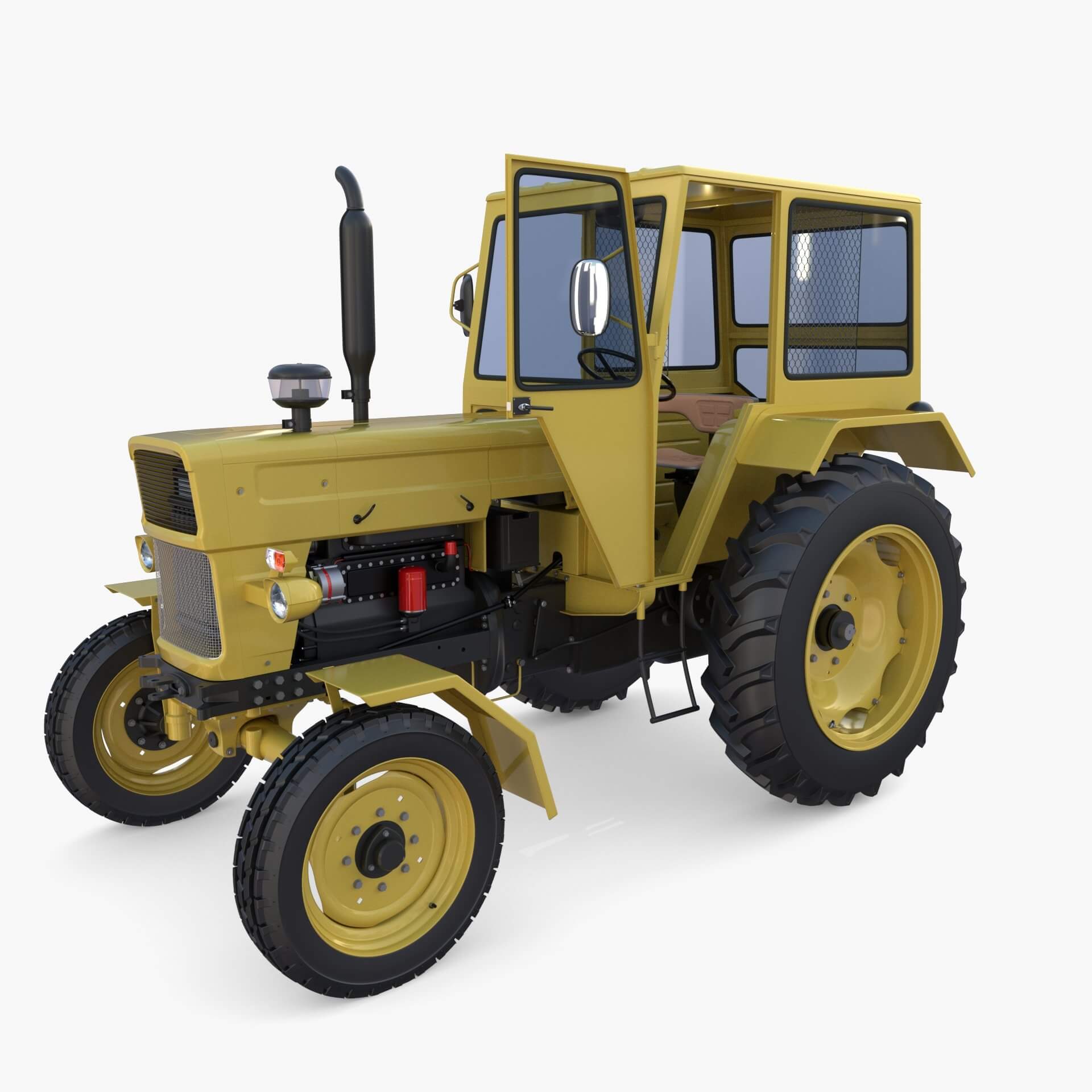 Generic Tractor V1 - 3D Model by dragosburian