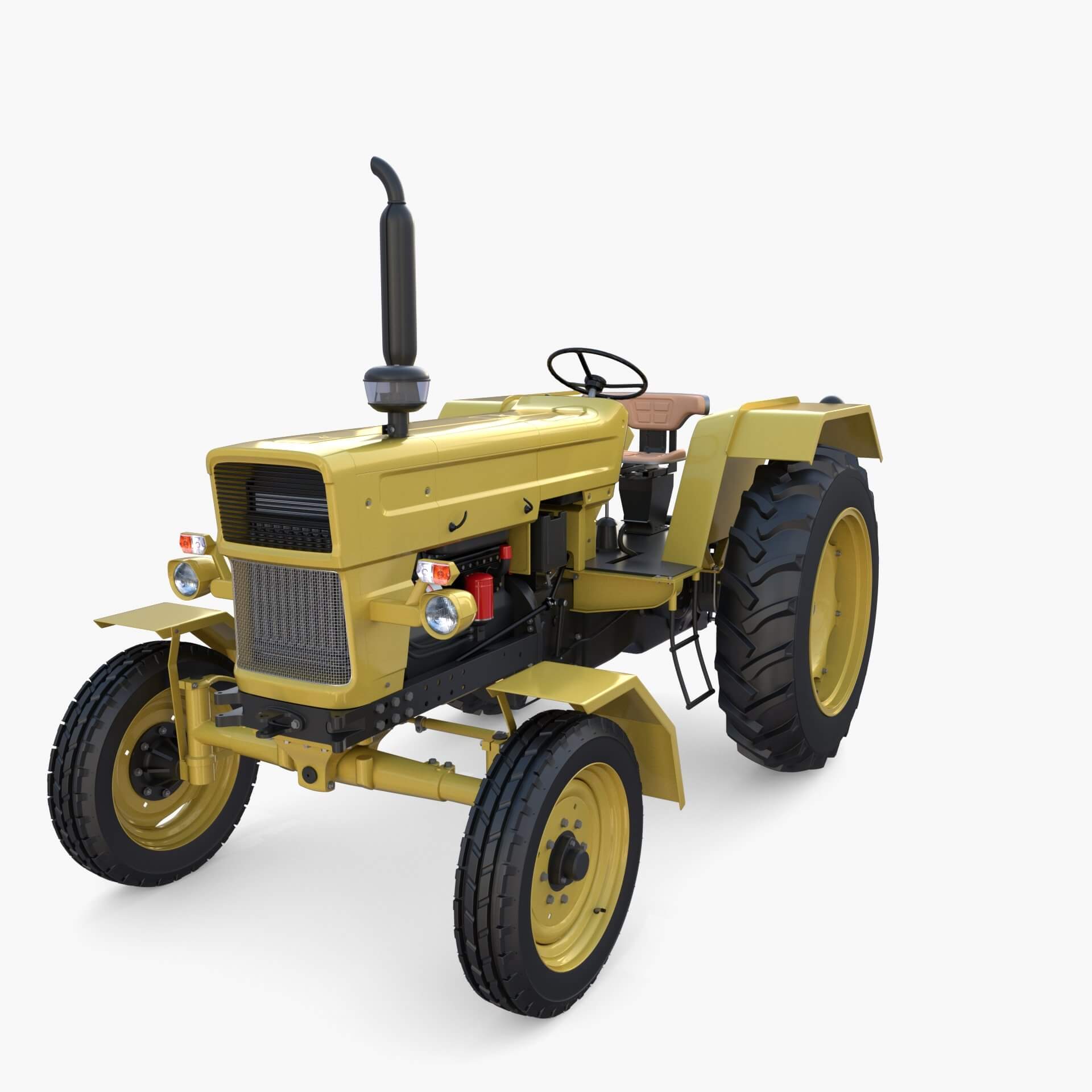 Generic Tractor V2 - 3D Model by dragosburian