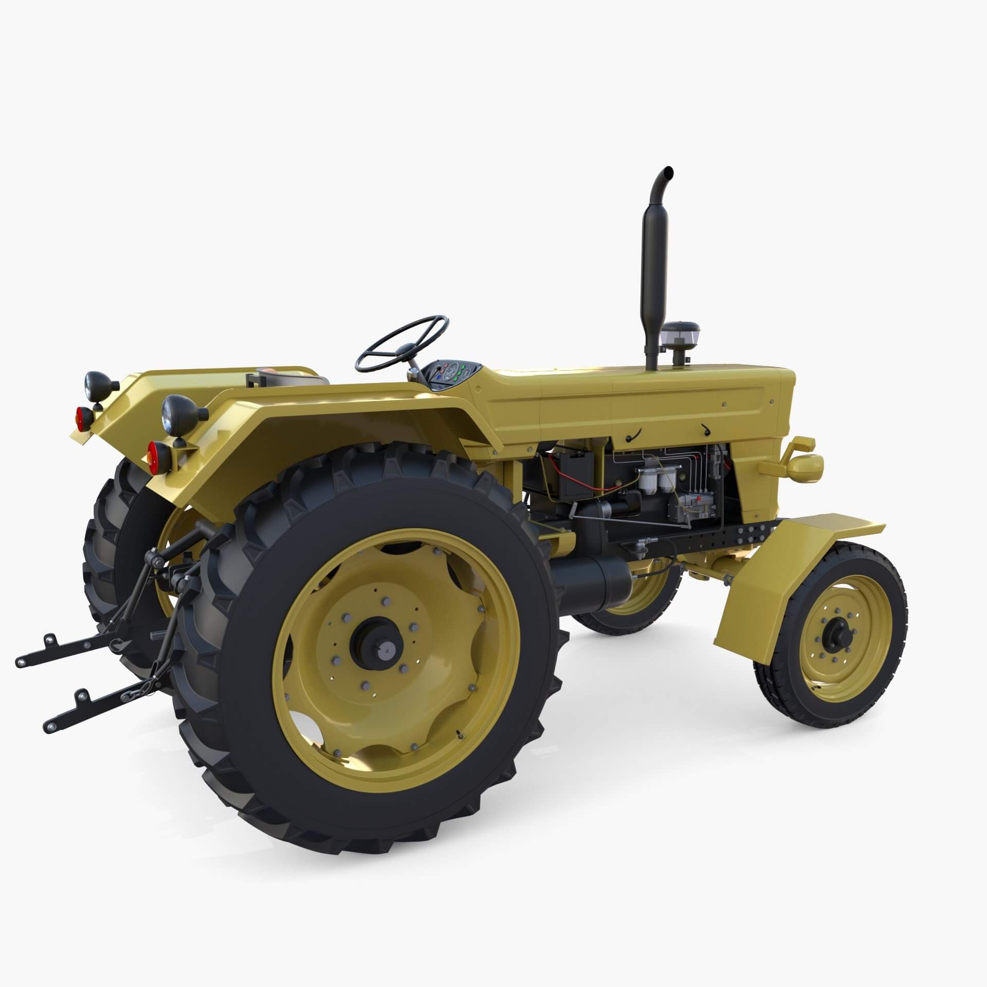 Generic Tractor V2 - 3D Model by dragosburian