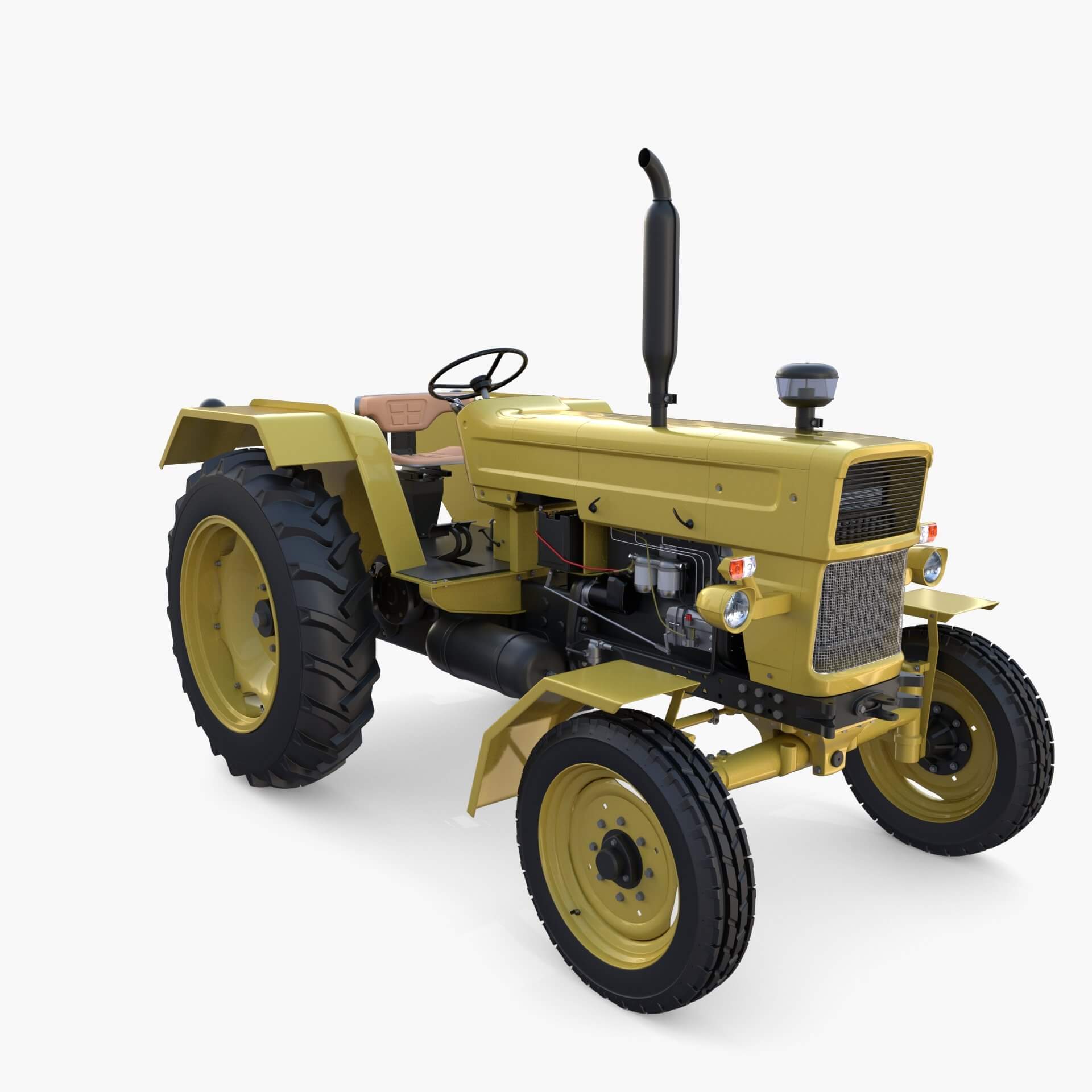 Generic Tractor V2 - 3D Model by dragosburian