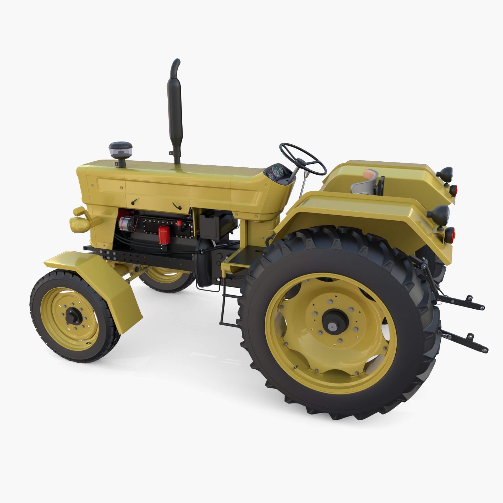 Generic Tractor V2 - 3D Model by dragosburian