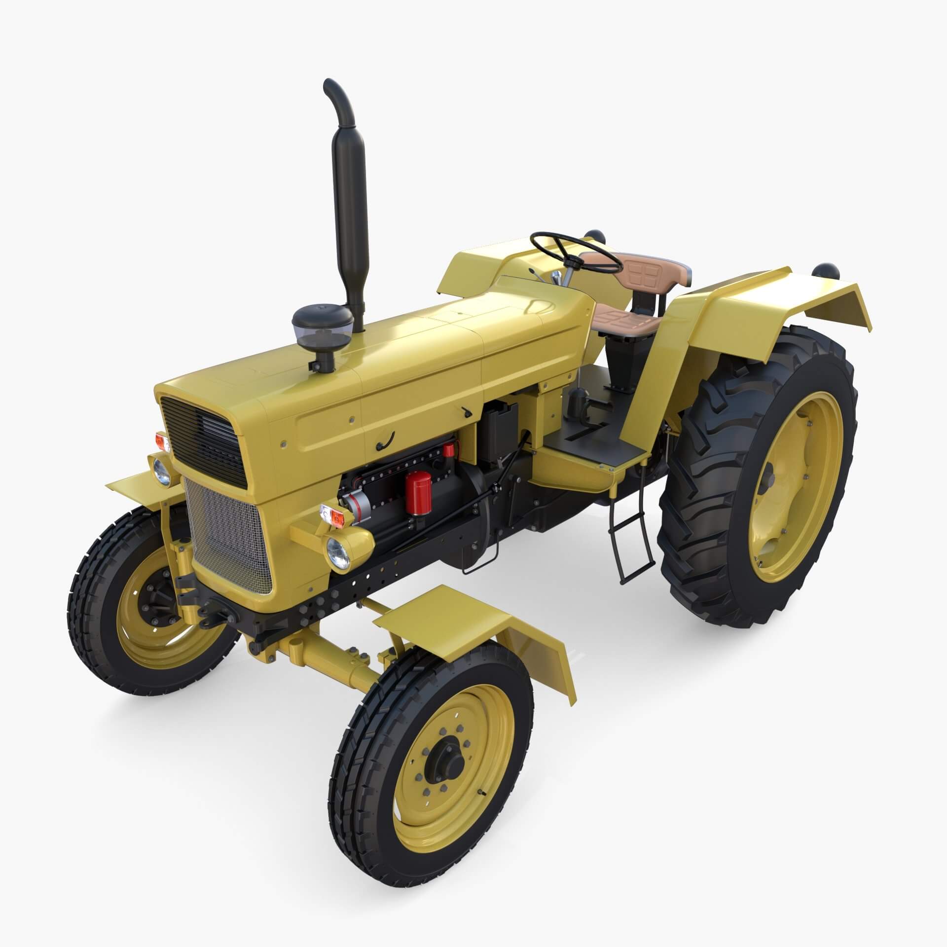 Generic Tractor V2 - 3D Model by dragosburian