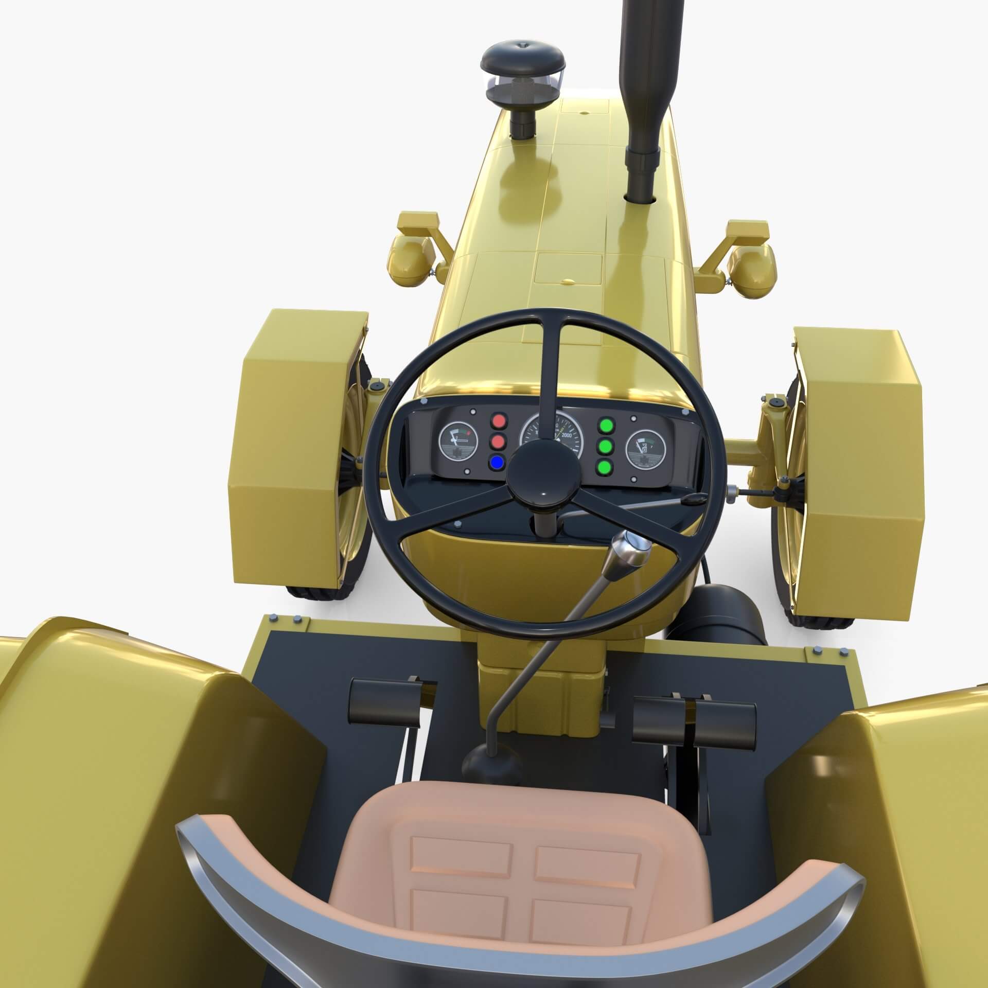 Generic Tractor V2 - 3D Model by dragosburian