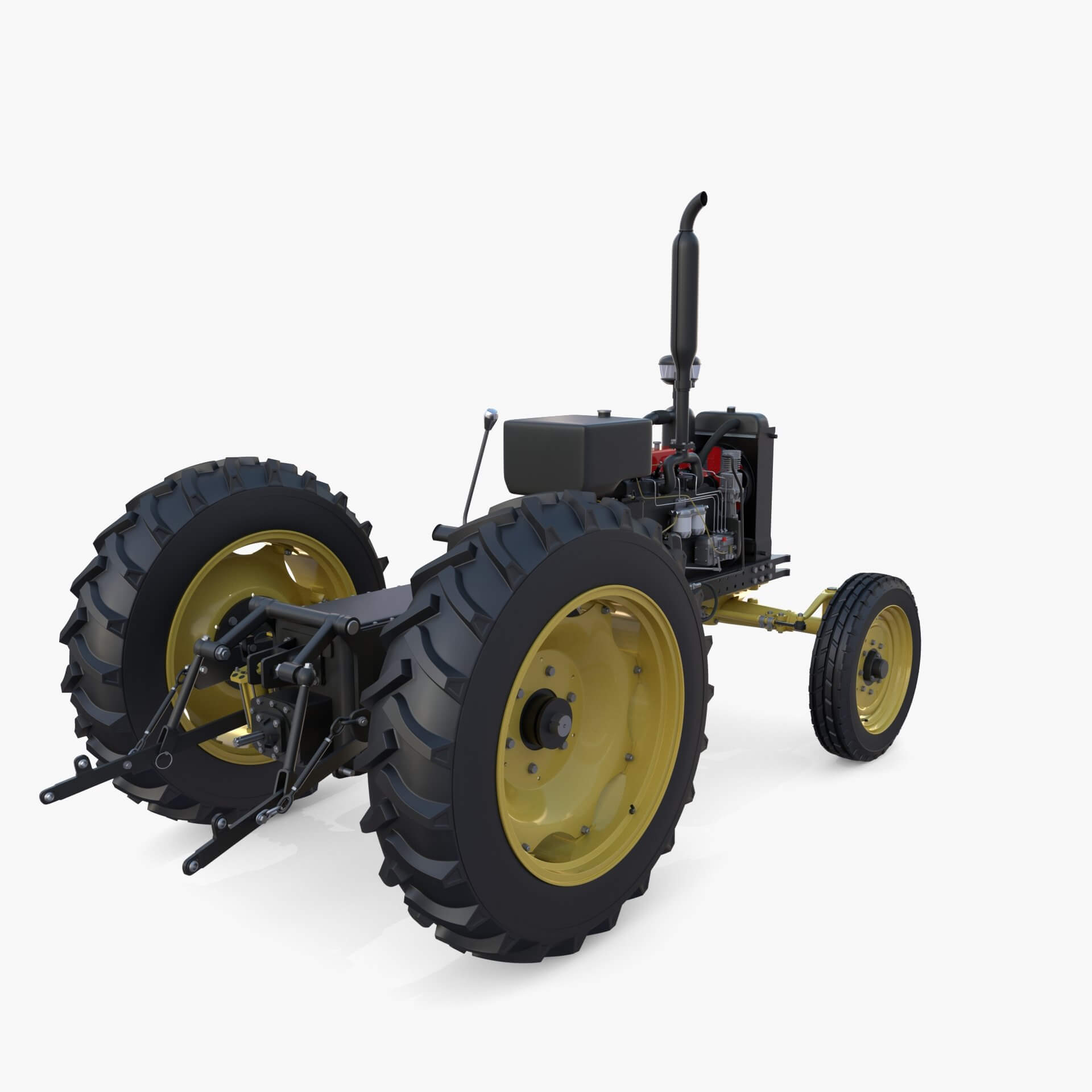 Generic Tractor V2 - 3D Model by dragosburian