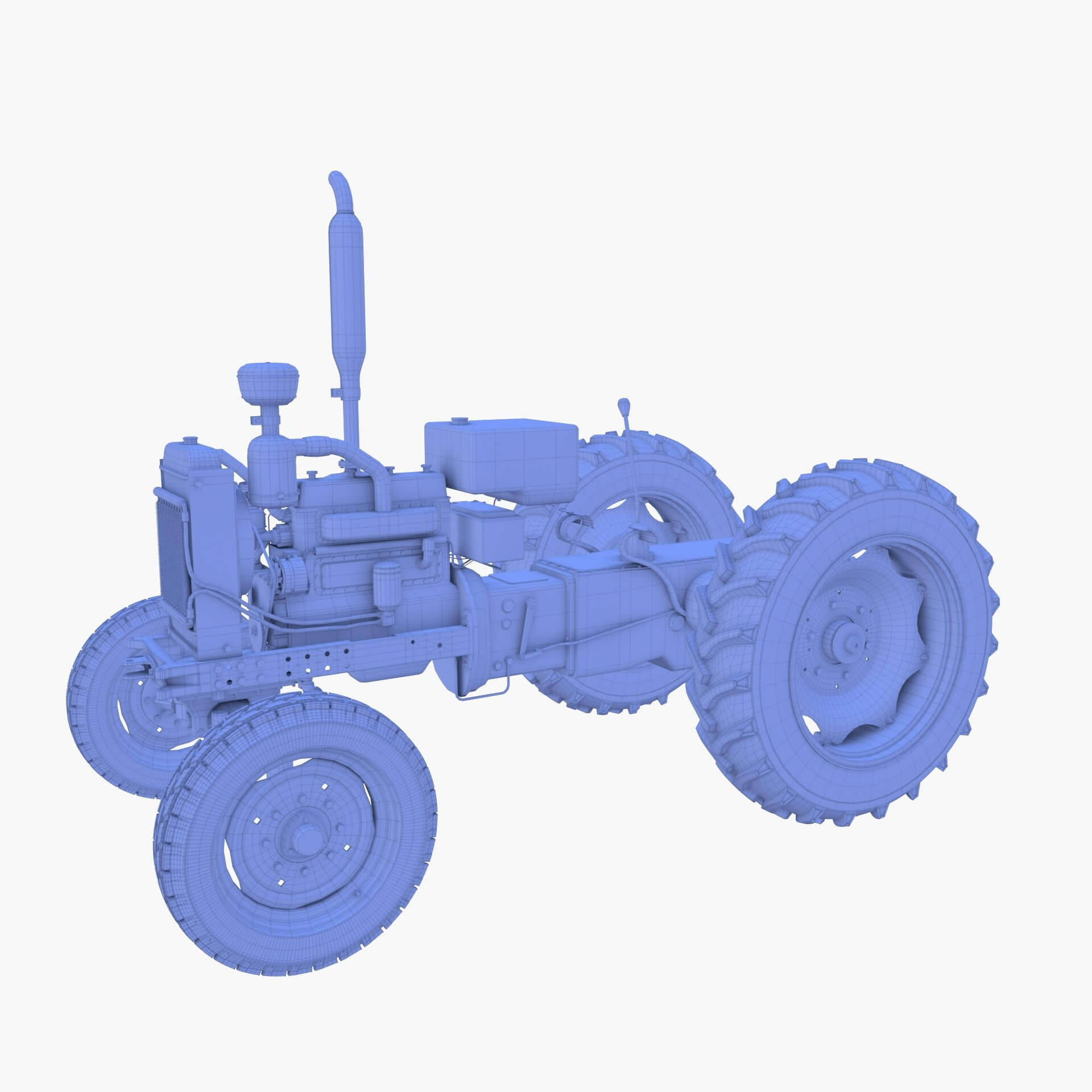 Generic Tractor V2 - 3D Model by dragosburian
