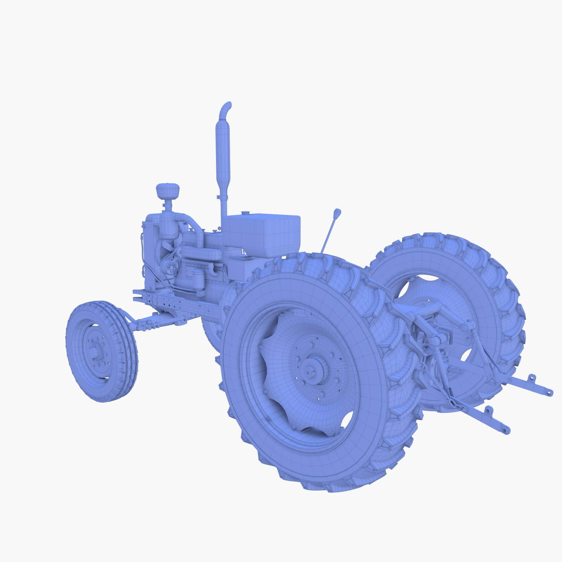 Generic Tractor V2 - 3D Model by dragosburian