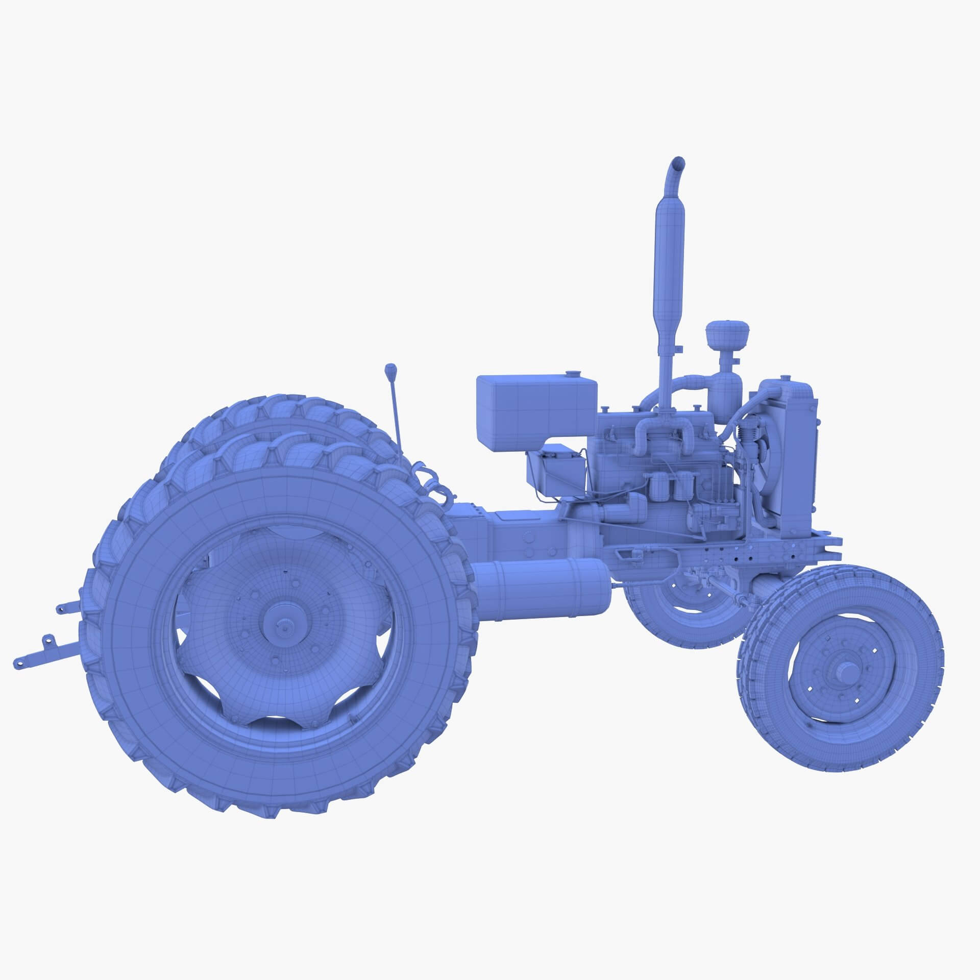 Generic Tractor V2 - 3D Model by dragosburian