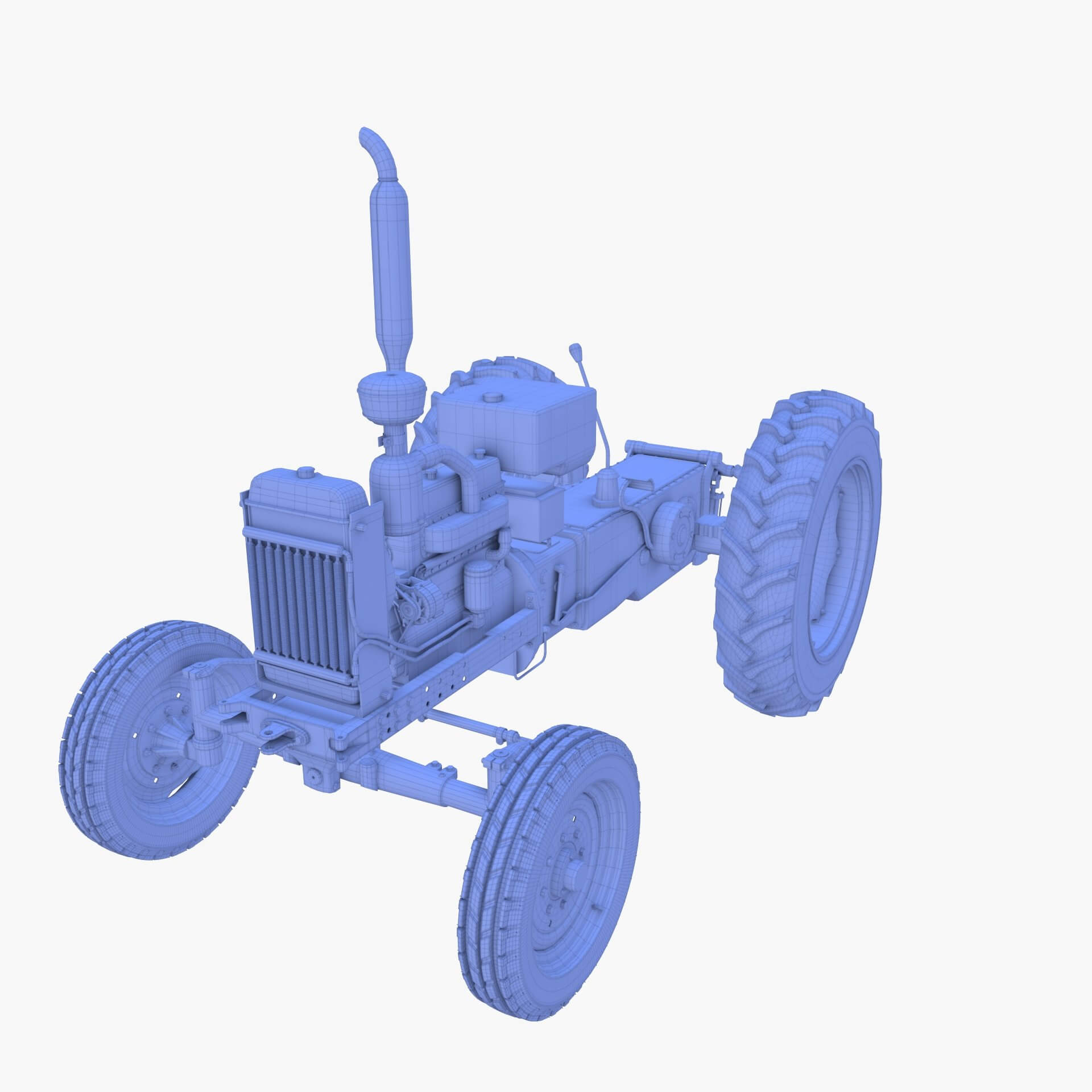 Generic Tractor V2 - 3D Model by dragosburian