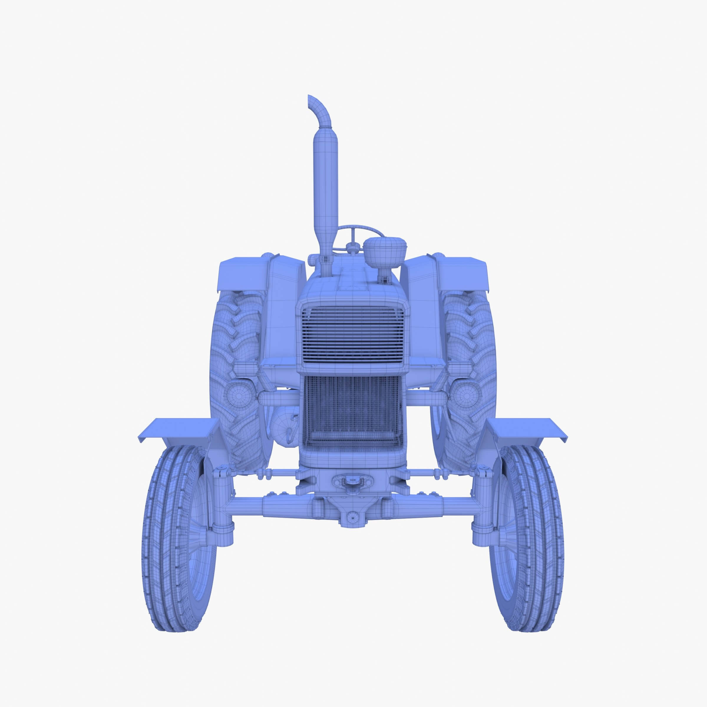 Generic Tractor V2 - 3D Model by dragosburian