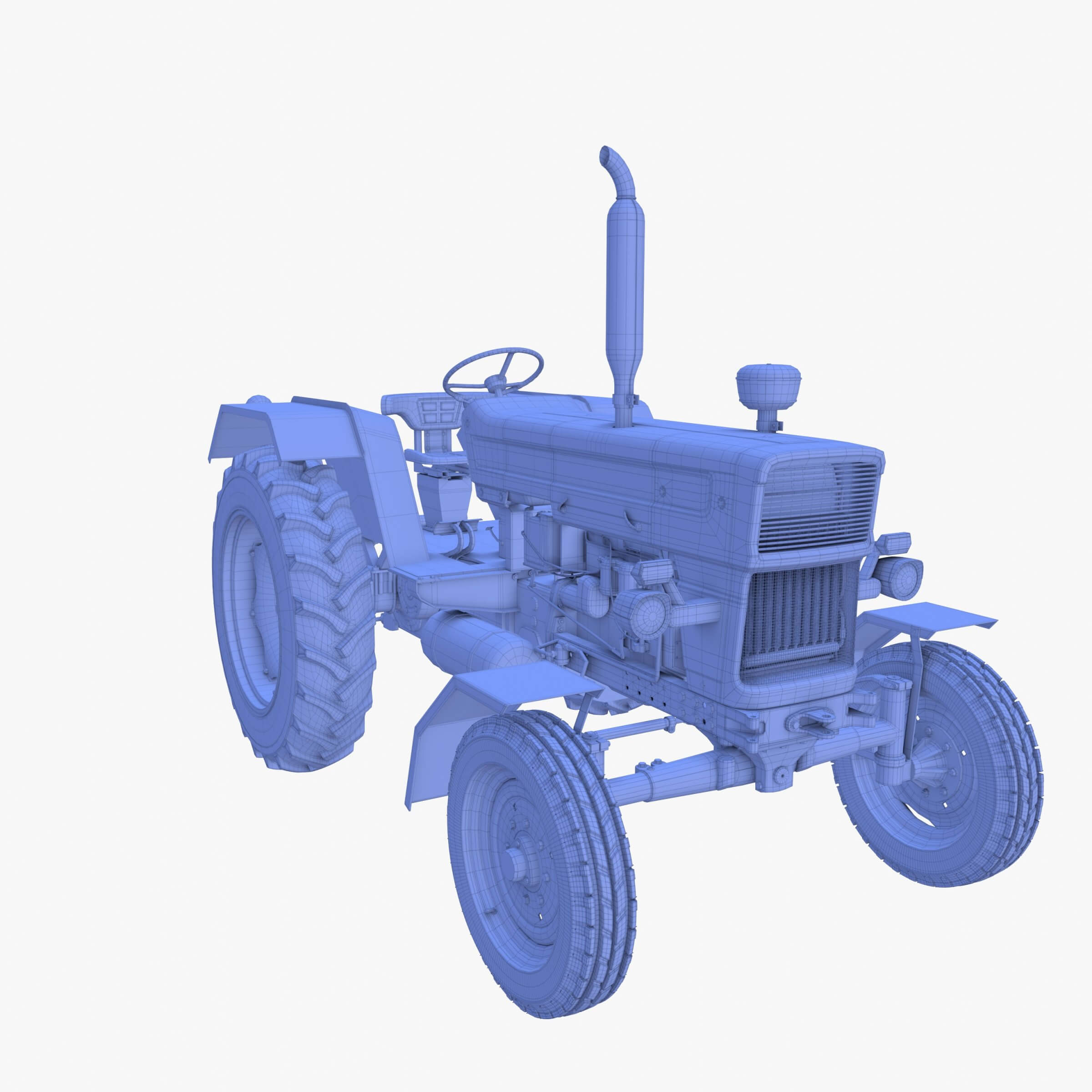 Generic Tractor V2 - 3D Model by dragosburian