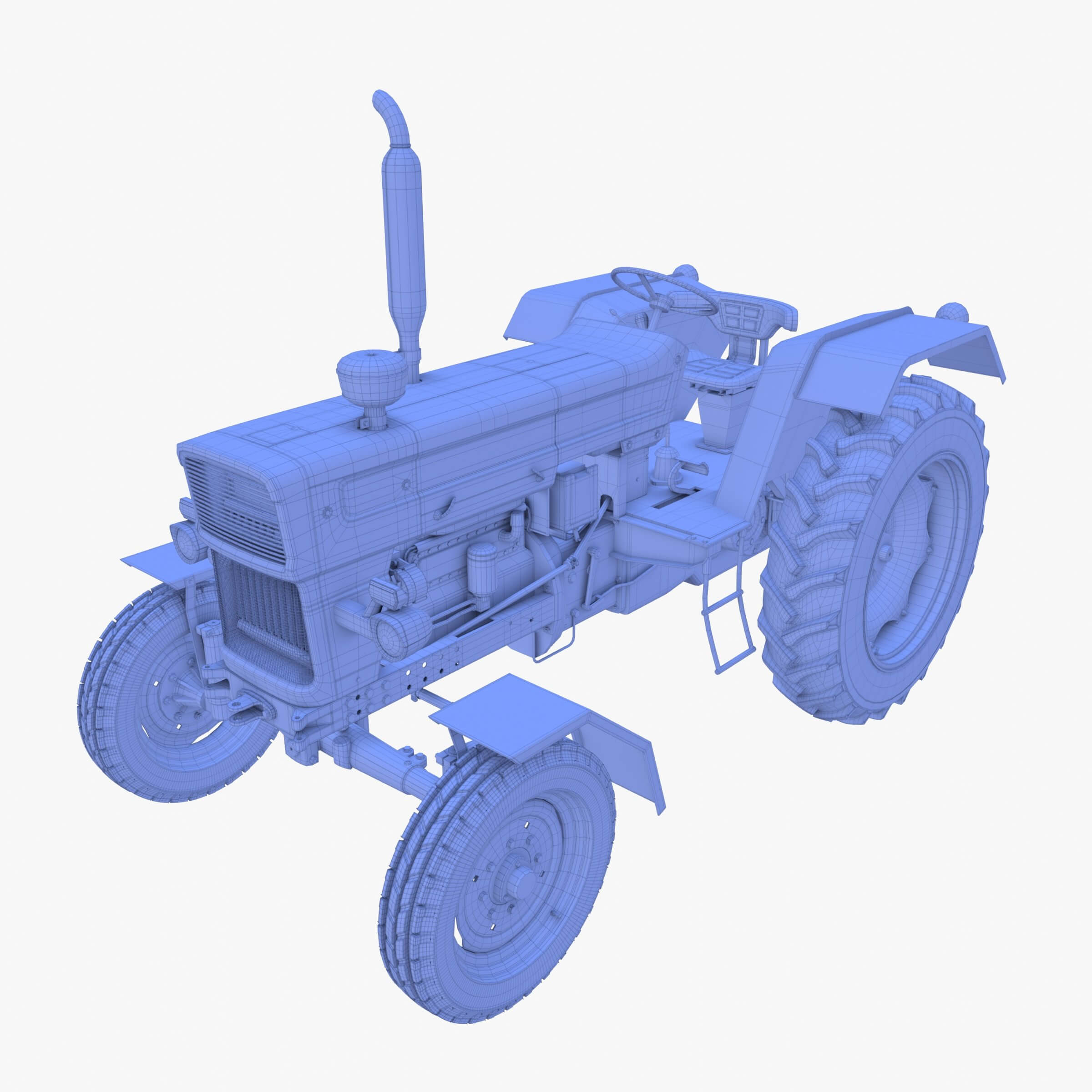Generic Tractor V2 - 3D Model by dragosburian
