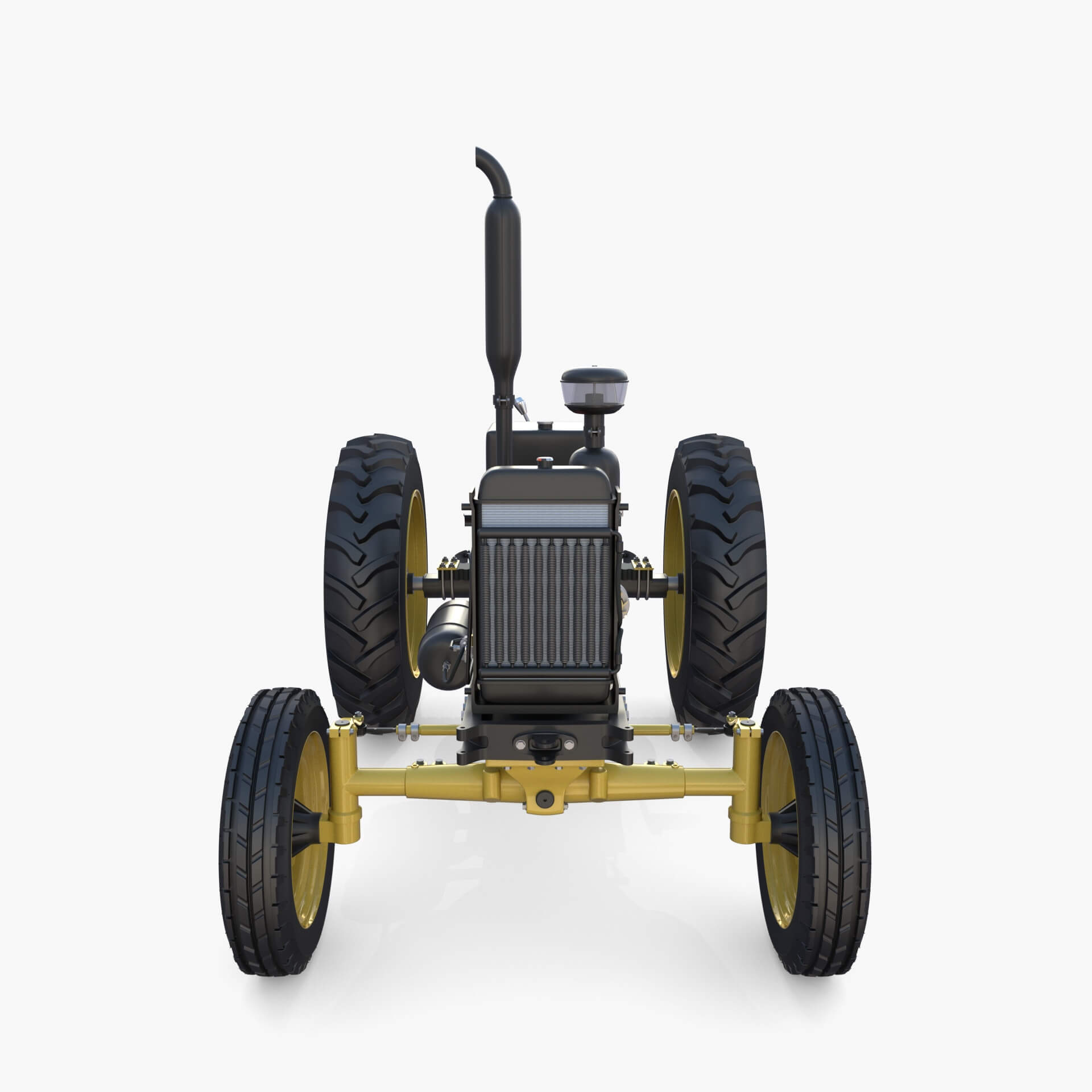 Generic Tractor V3 - 3D Model by dragosburian