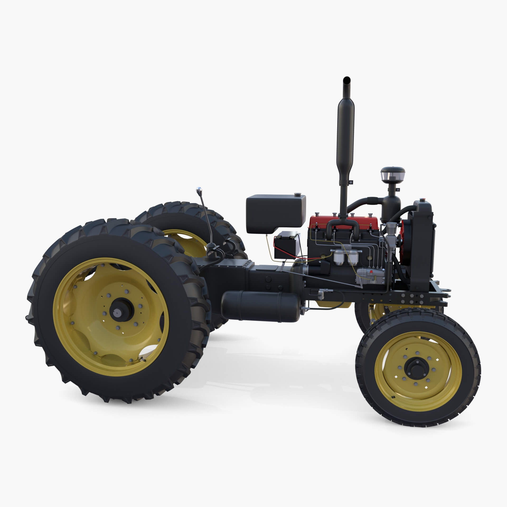Generic Tractor V3 - 3D Model by dragosburian