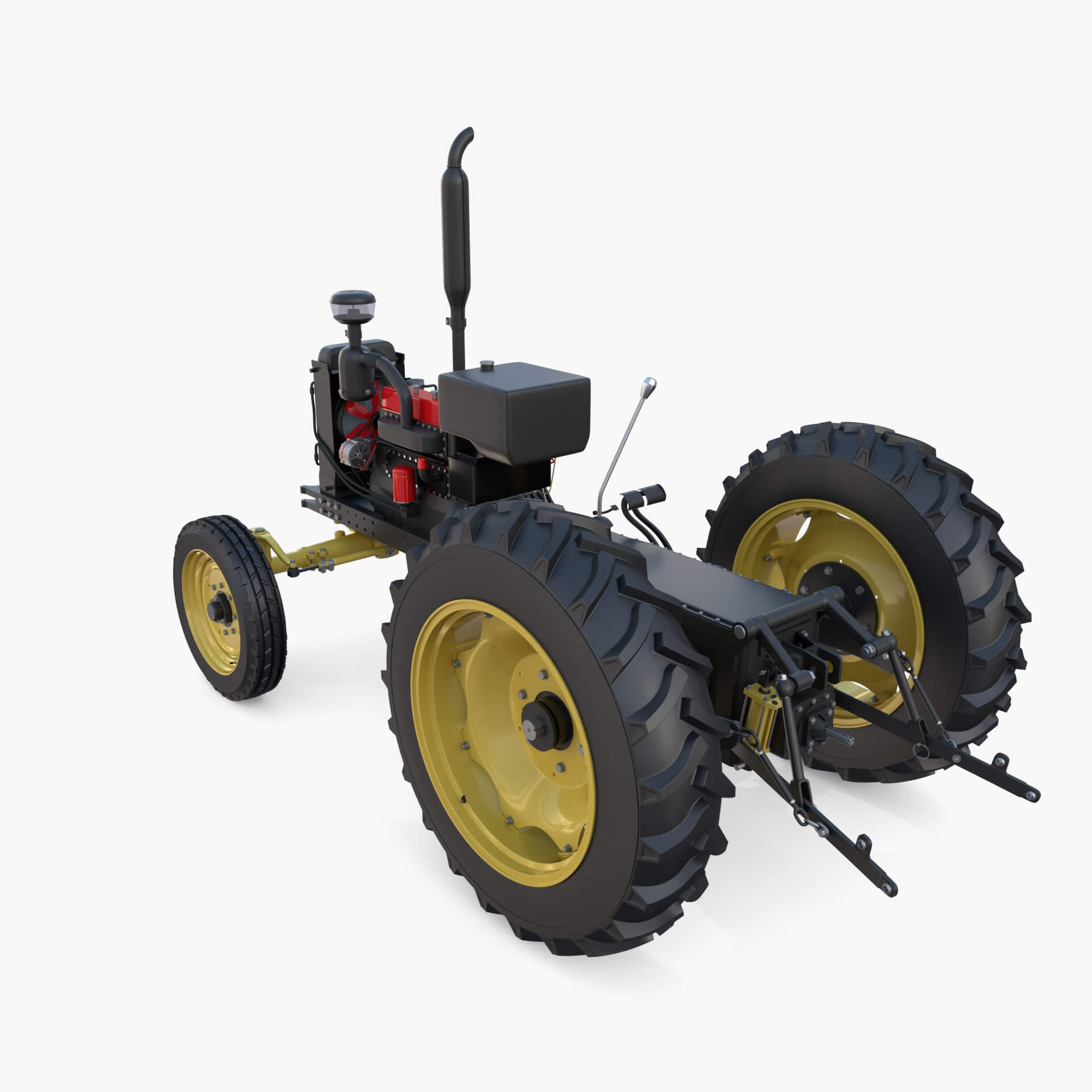 Generic Tractor V3 - 3D Model by dragosburian