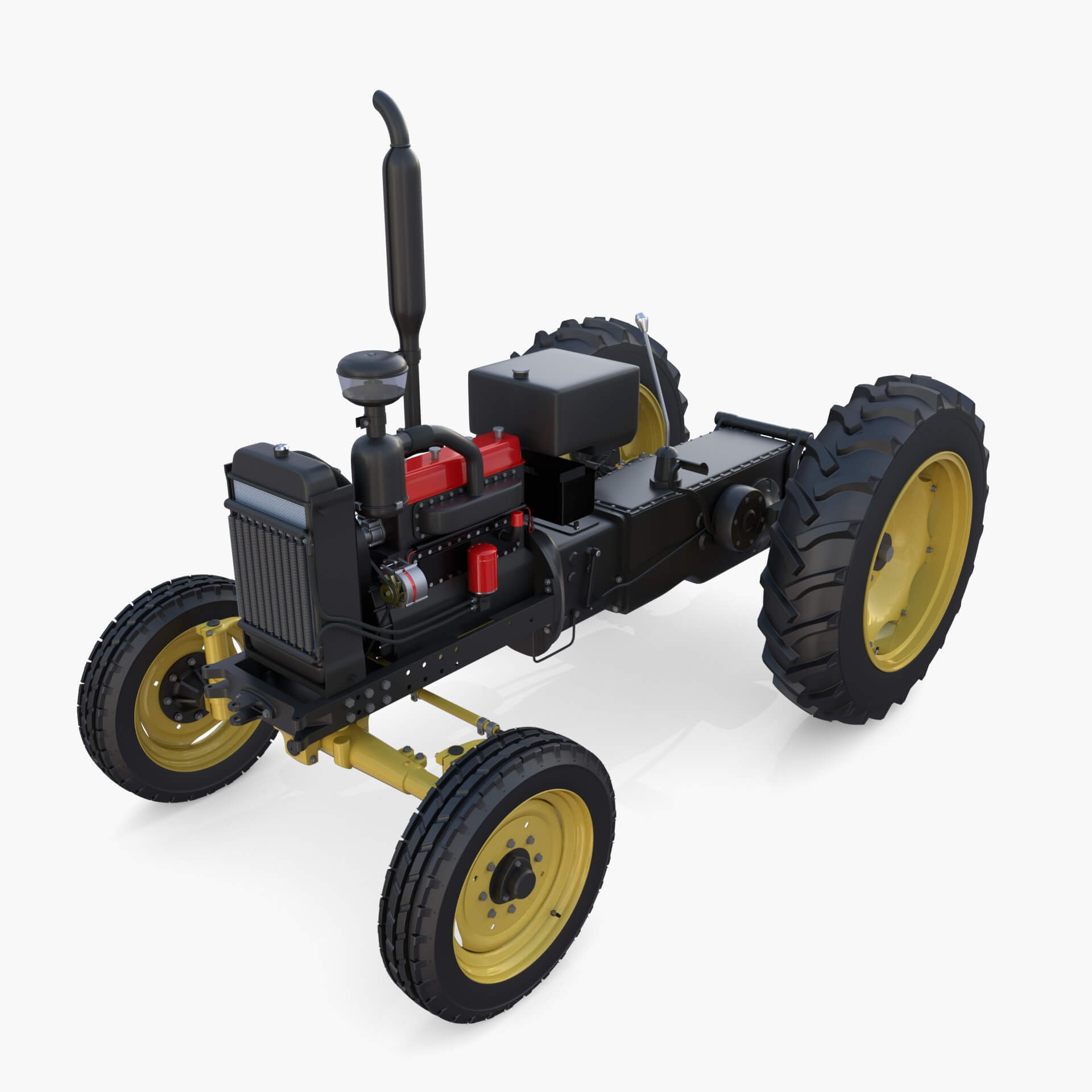 Generic Tractor V3 - 3D Model by dragosburian