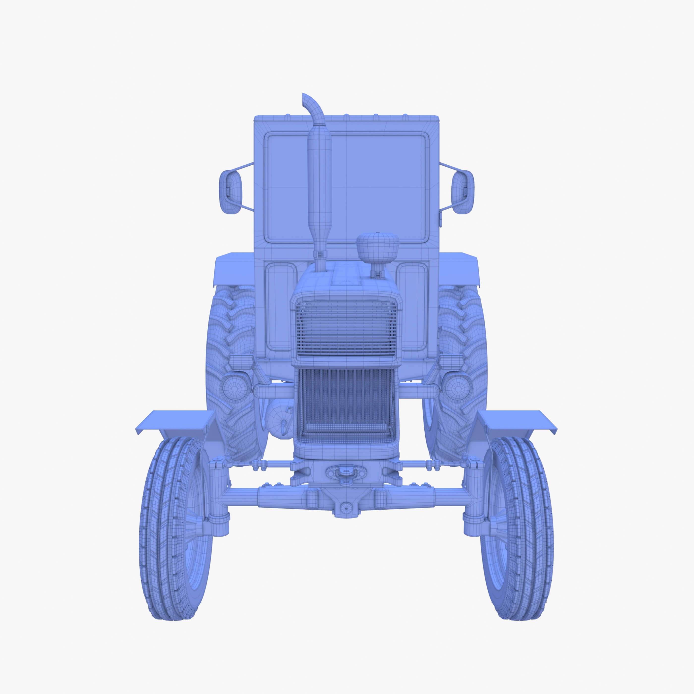 Generic Tractor V3 - 3D Model by dragosburian