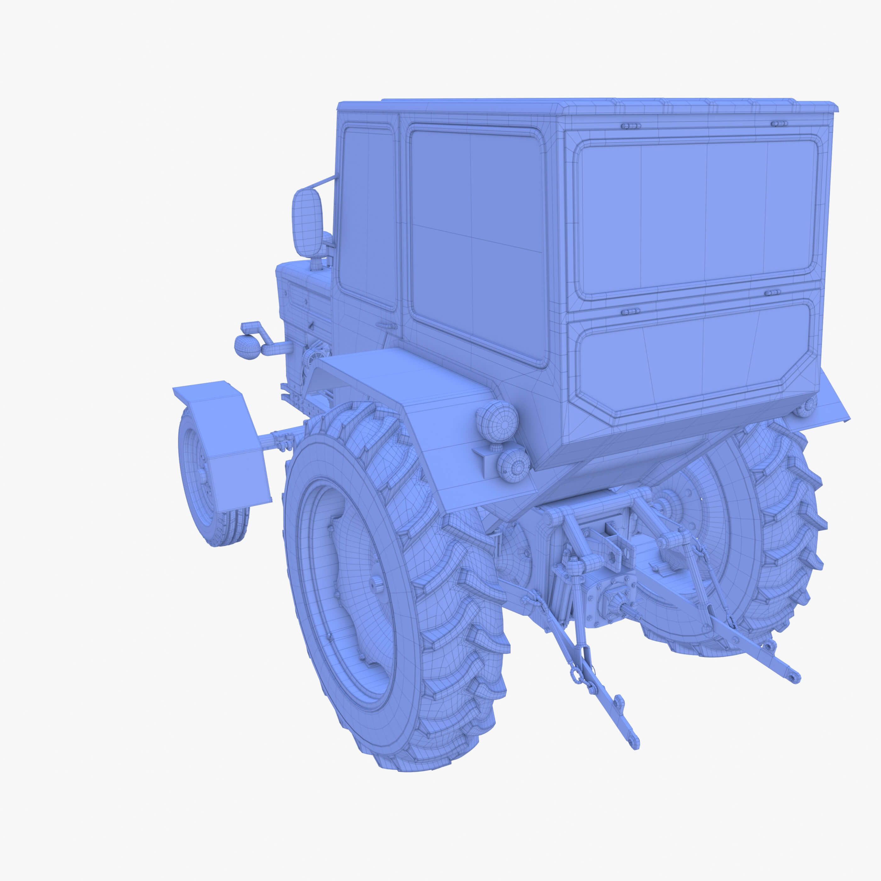 Generic Tractor V3 - 3D Model by dragosburian