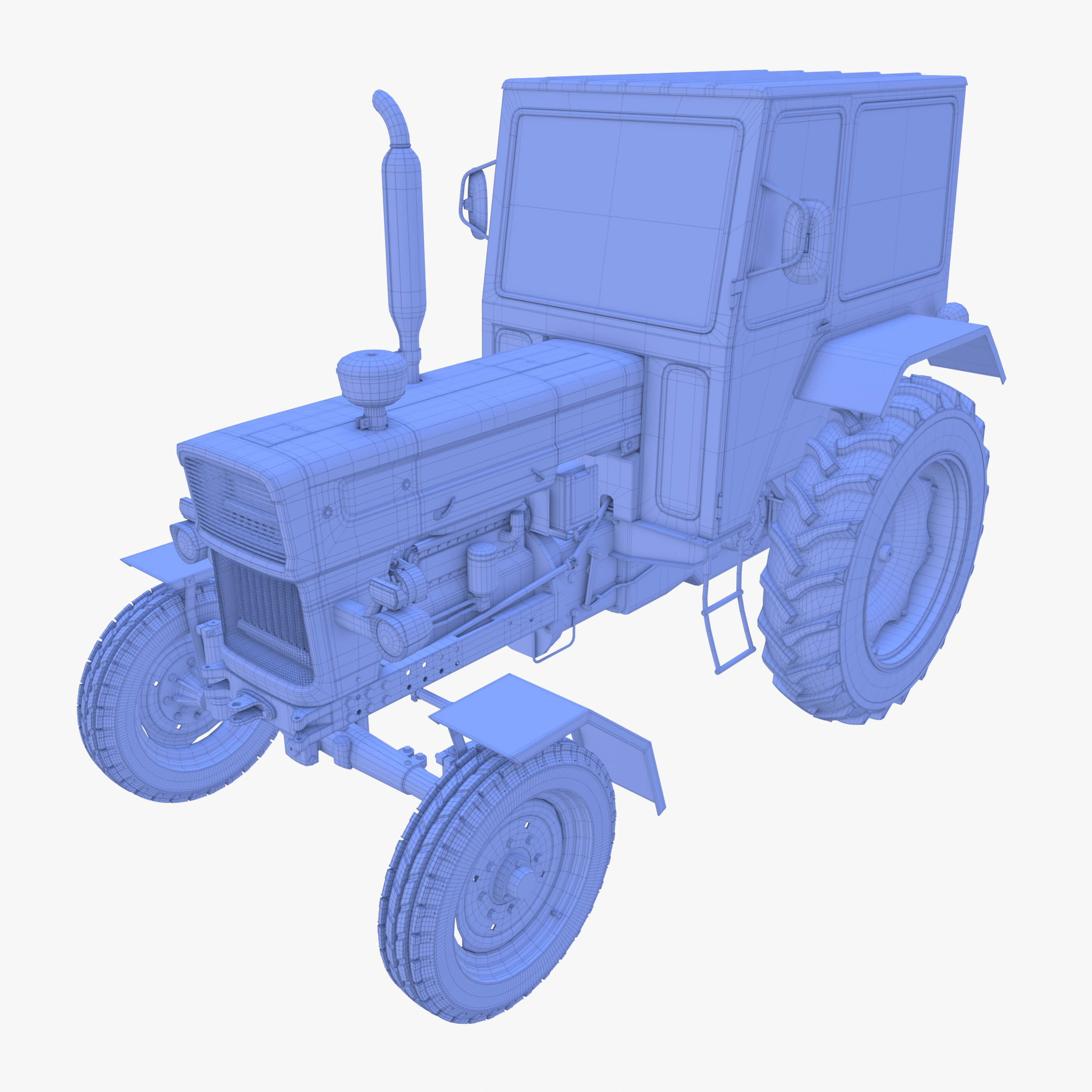 Generic Tractor V3 - 3D Model by dragosburian