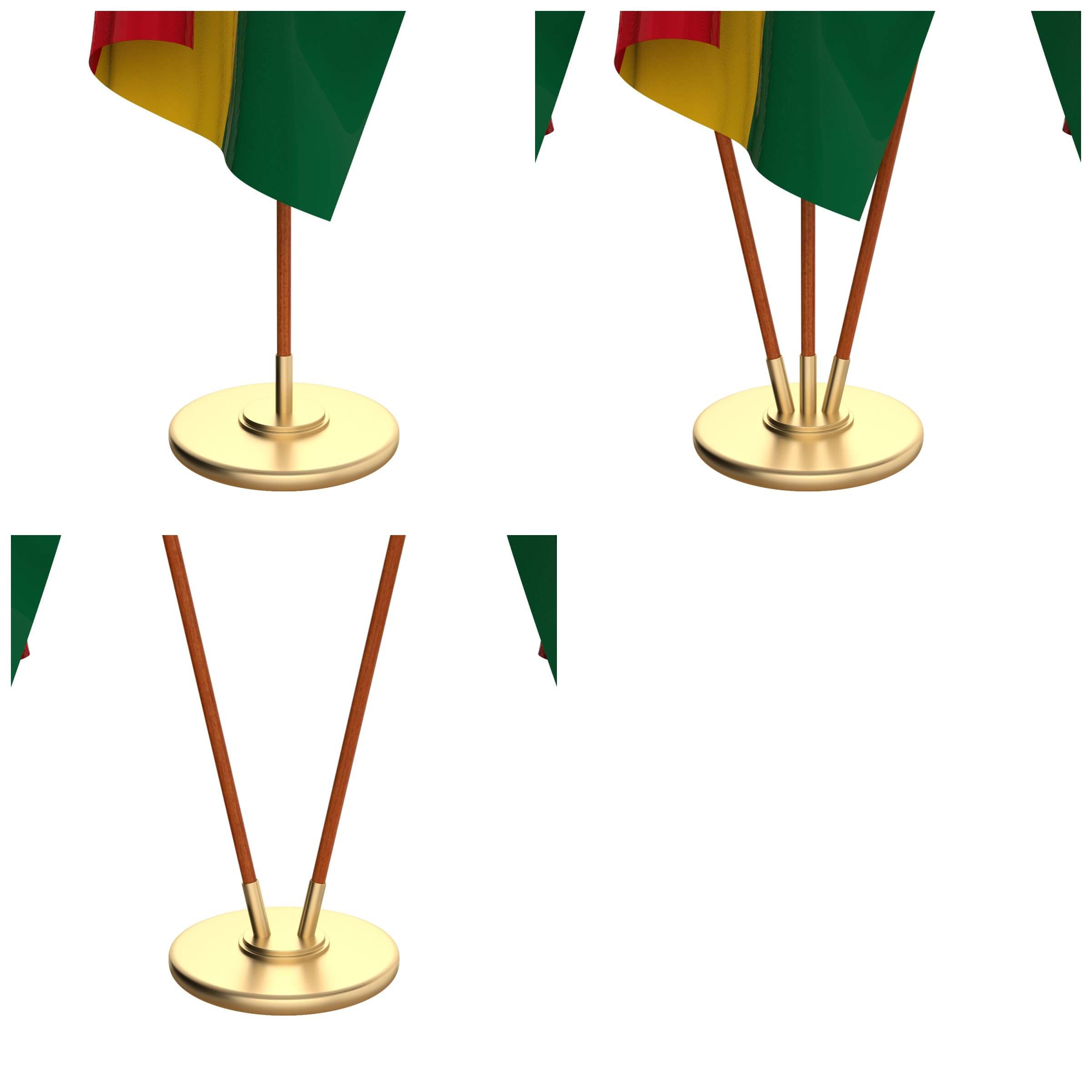 Ghana Flag Pack - 3D Model by dragosburian
